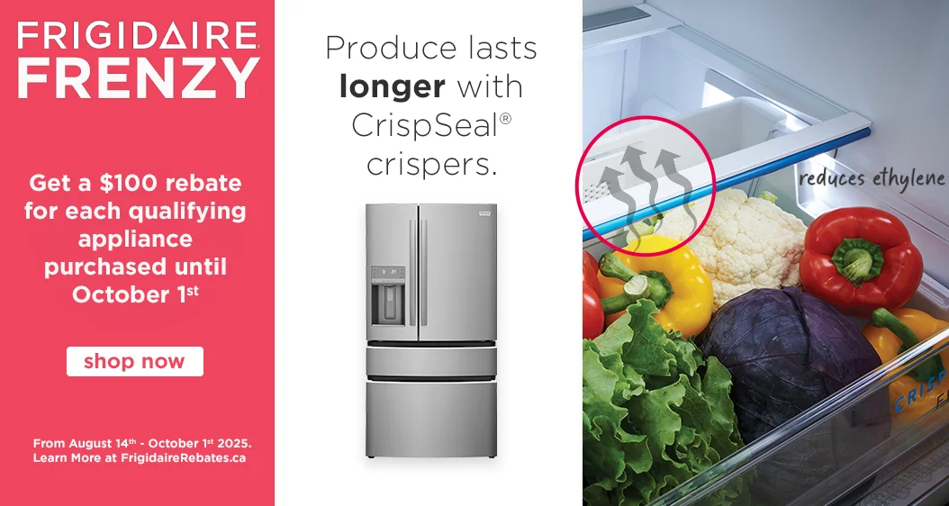 Frigidaire Frenzy . Get 100 rebate for each qualifying appliances until ...