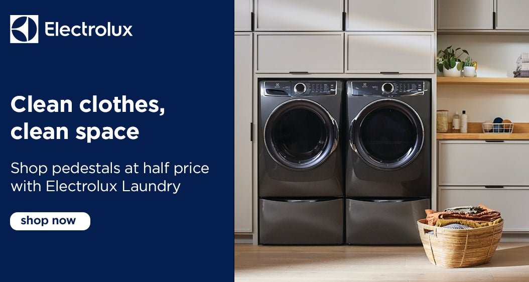 Electrolux Clean clothes, clean space Shop pedestals at half price with ...