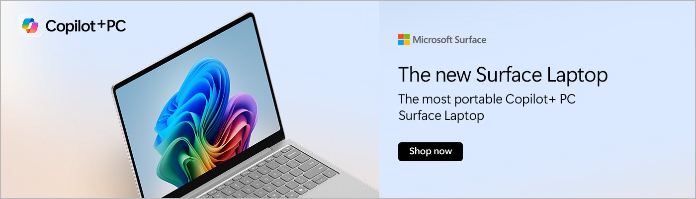 Copilot+PC Microsoft Surface The new Surface Laptop The most portable ...