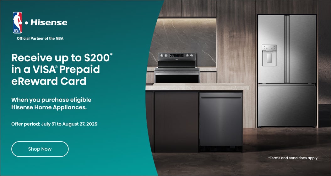 Hisense. Receive up to $200 in a Visa prepaid erewards card. When you ...