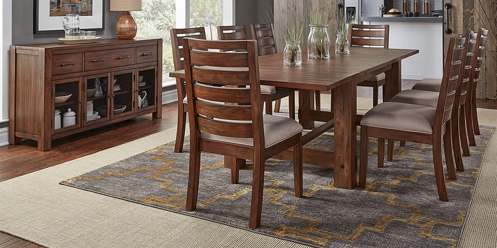 The Jordan Dining Collection is constructed of solid hardwood with pine ...
