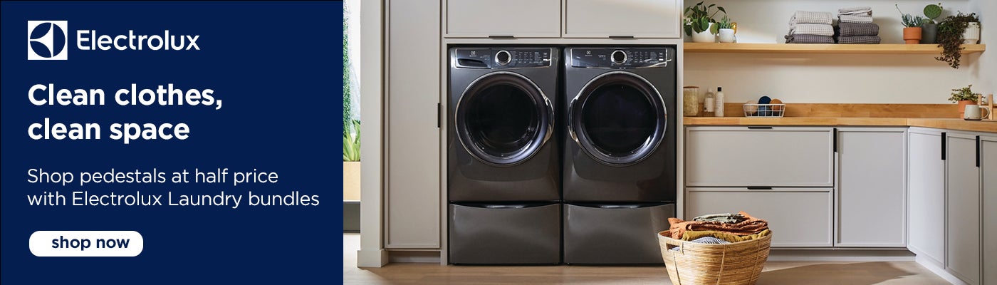 Electrolux Clean clothes, clean space Shop pedestals at half price with ...