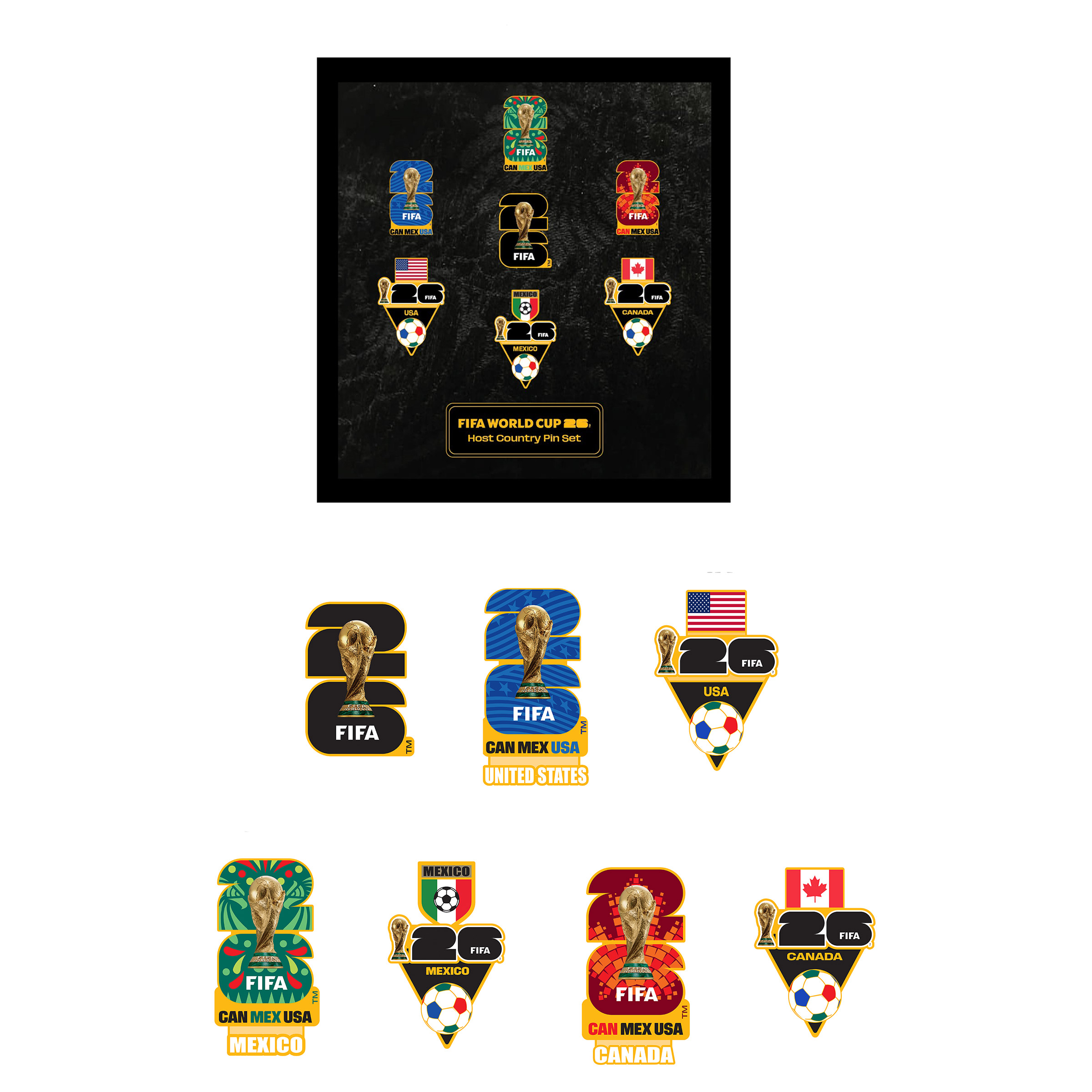 FIFA World Cup 7 Piece Pin Set | Costco
