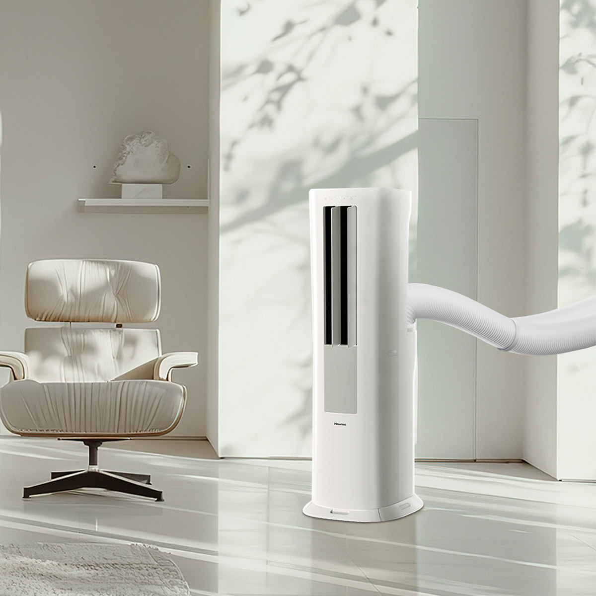 Hisense 8000 BTU Dual Hose Portable Tower Air Conditioner | Costco
