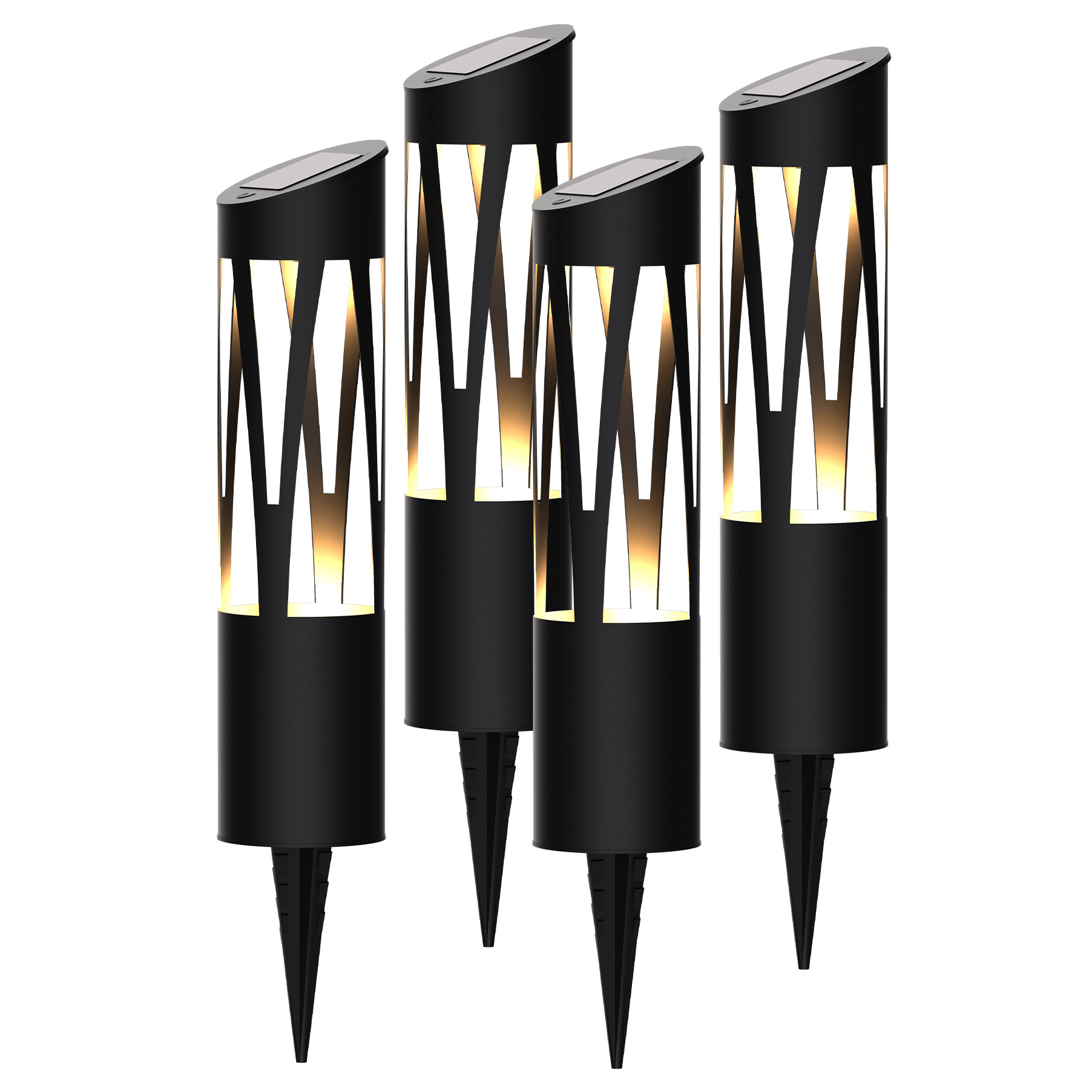 KODA Sunburst Solar Bollard Light, 4-pack | Costco