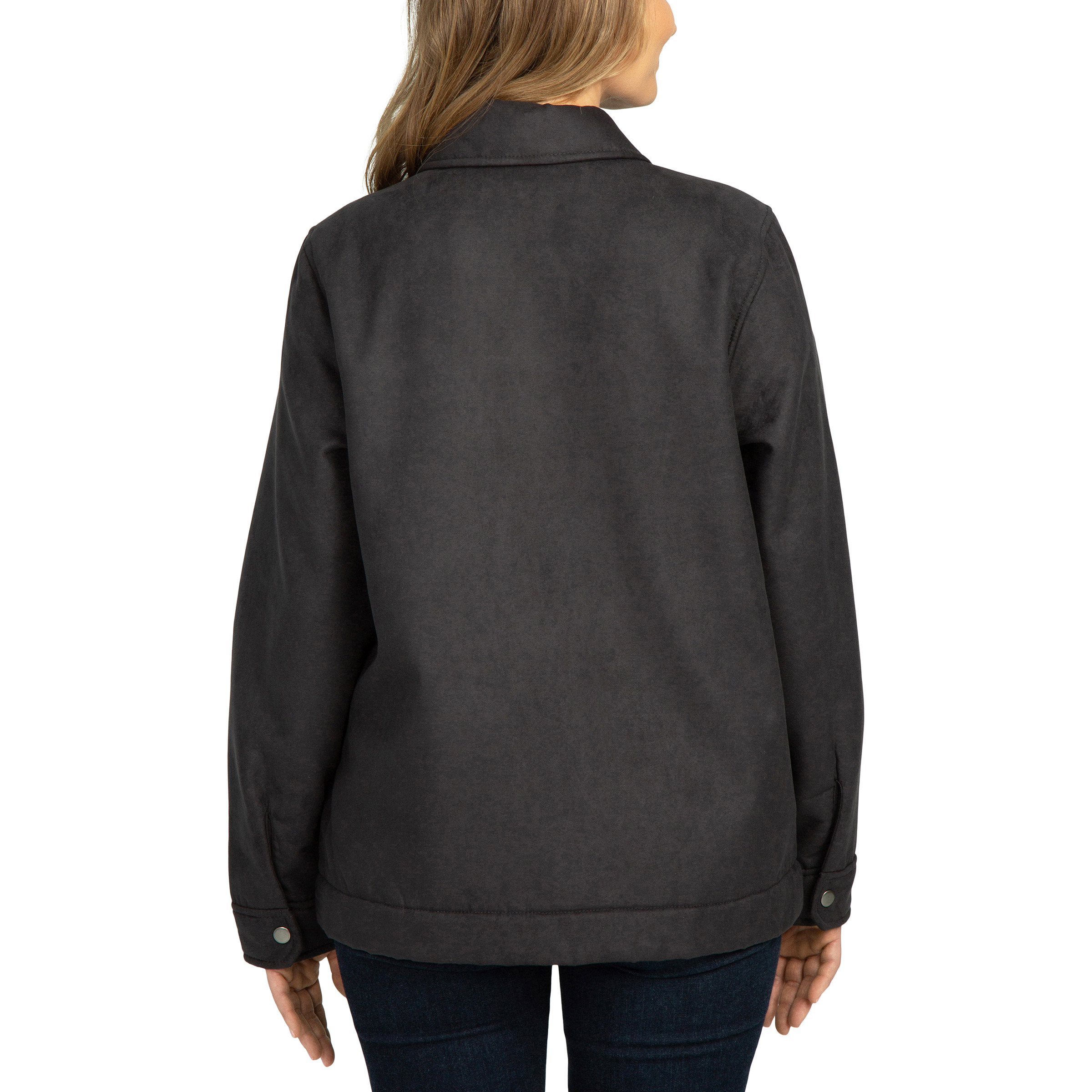 Boston Traders Women's Faux Suede Trucker Jacket | Costco