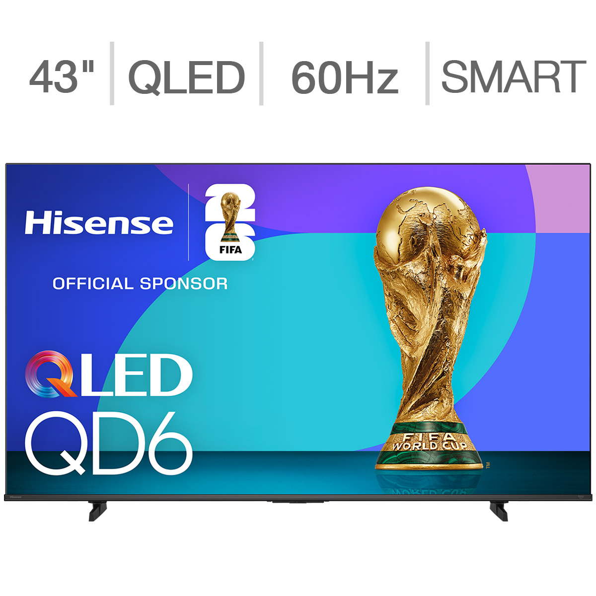 Hisense 43" Class - QD6 Series - 4K QLED Smart TV - Allstate 3-Year ...