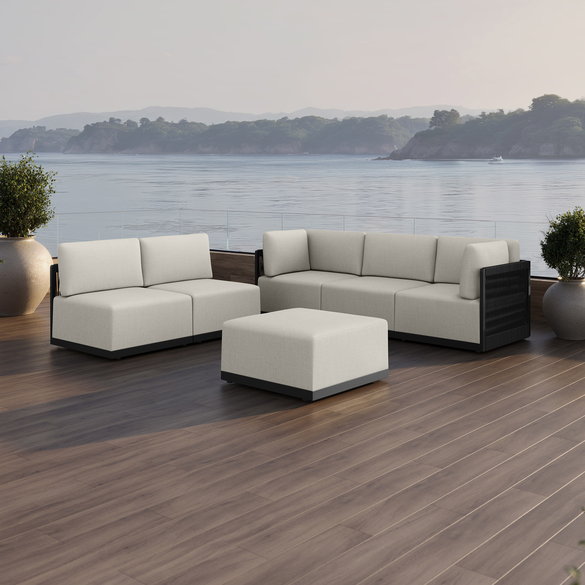 Henredon Annalise 6 Piece Outdoor Patio Modular Sectional Costco