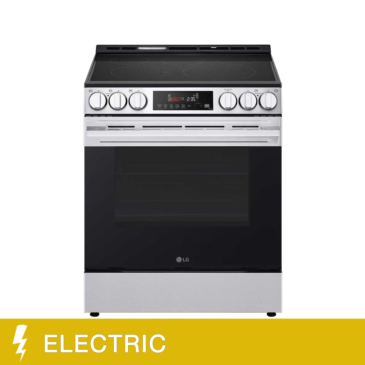LG 30 in. 6.3 cu ft. Stainless Steel Slide in Electric Range with Air ...
