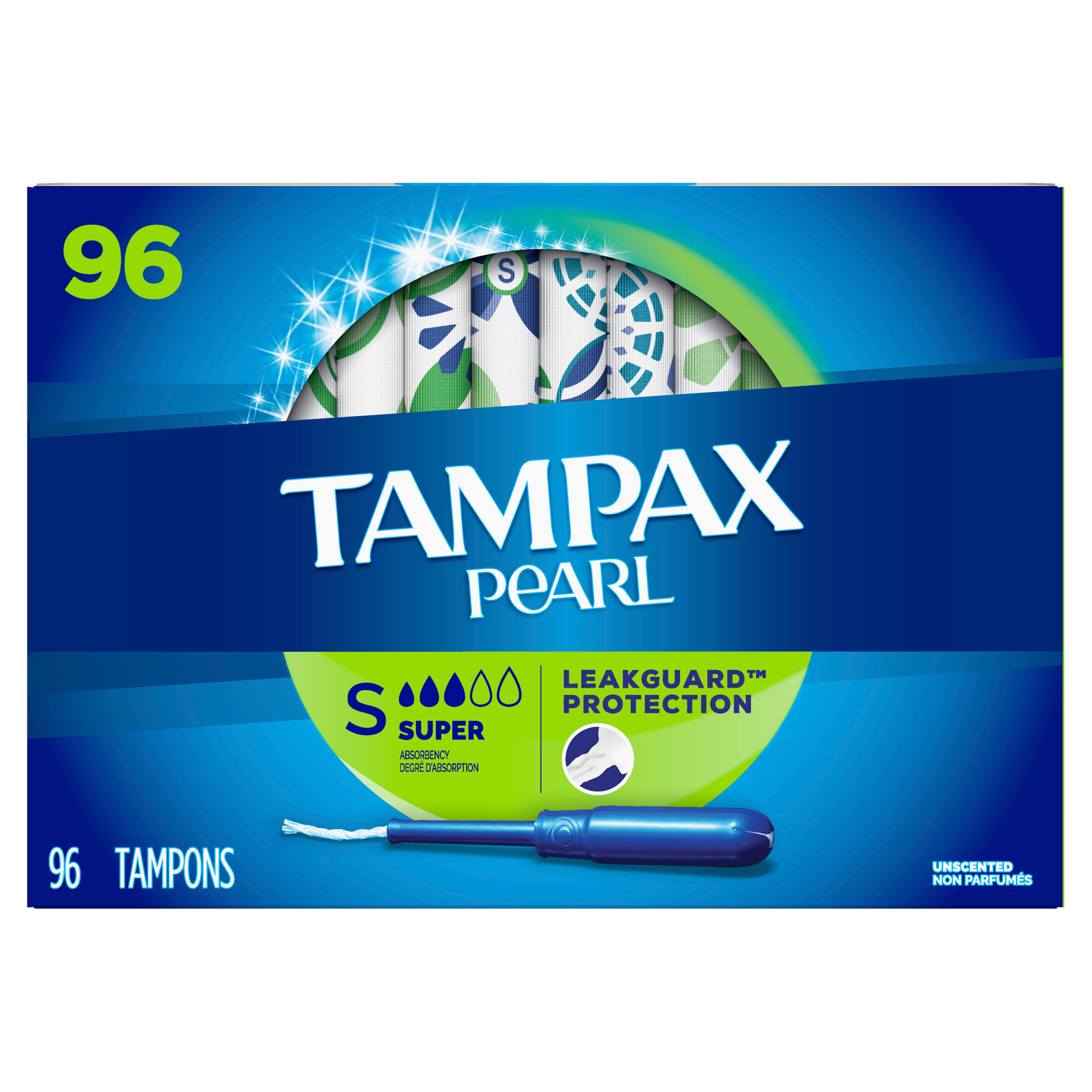 Tampax Pearl Super Tampons, 96 Count | Costco