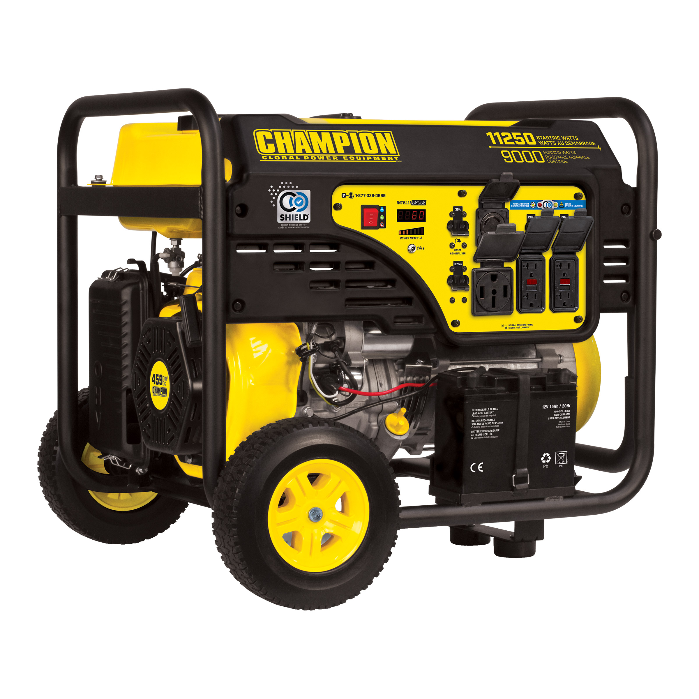 Champion 11,250 W Peak Portable Generator with Intelligauge, Electric ...