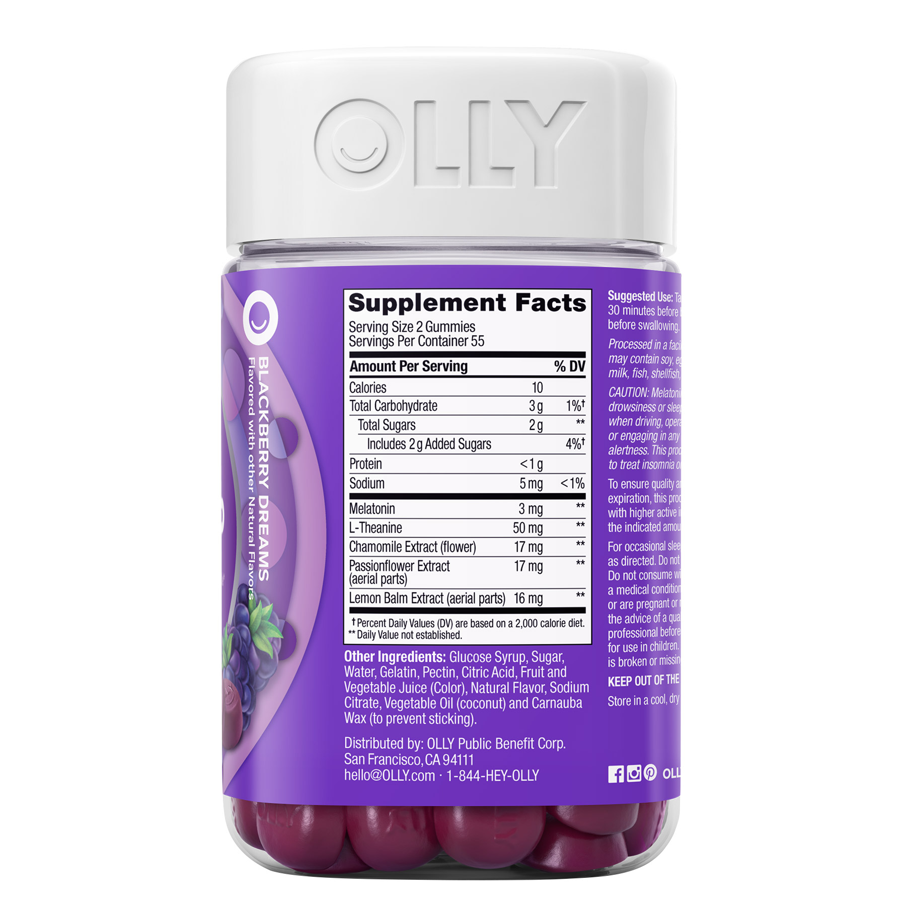 OLLY Sleep Gummy, 110 Gummies | Costco