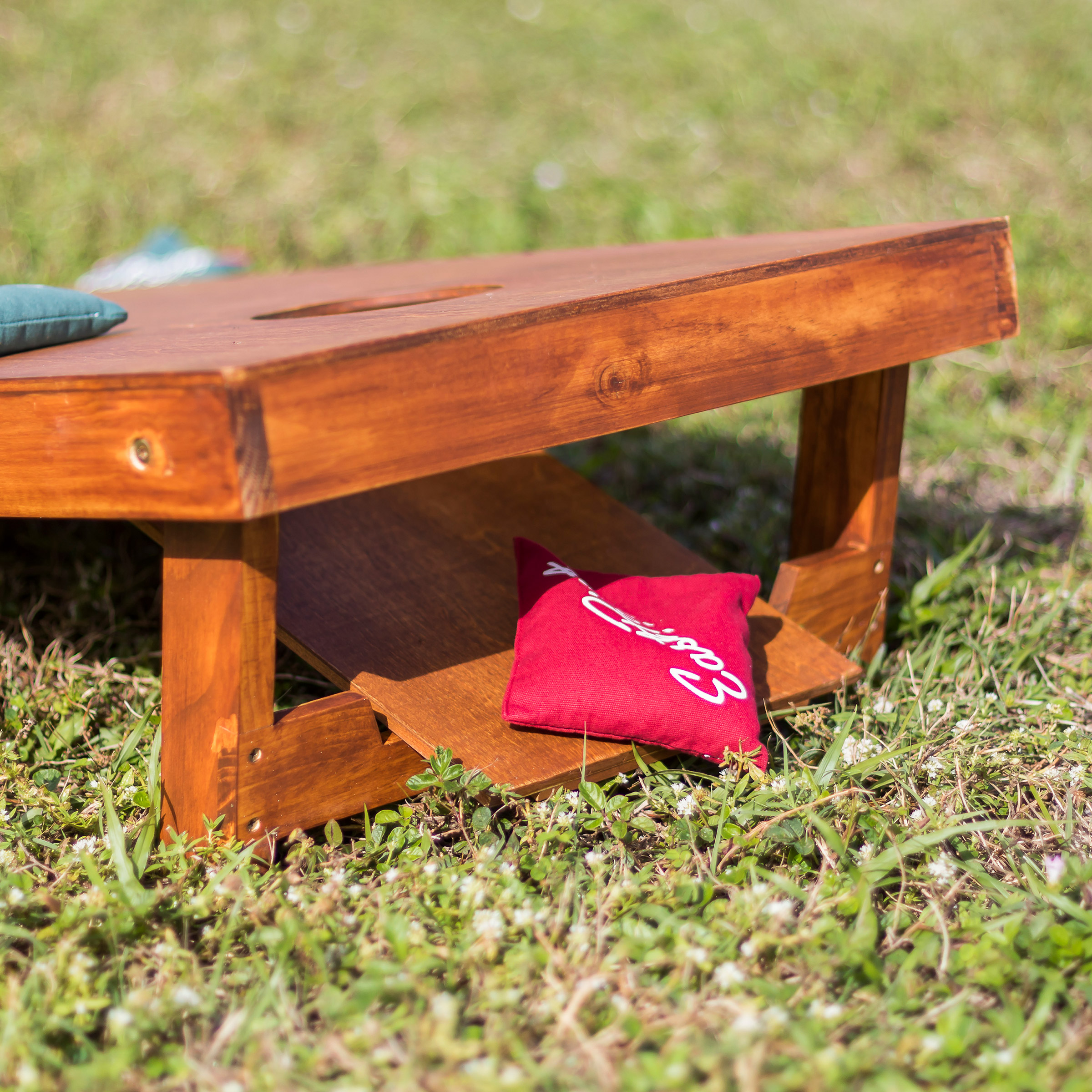 EastPoint 61 cm x 122 cm (2 ft. x 4 ft.) Heritage Solid Wood Cornhole ...