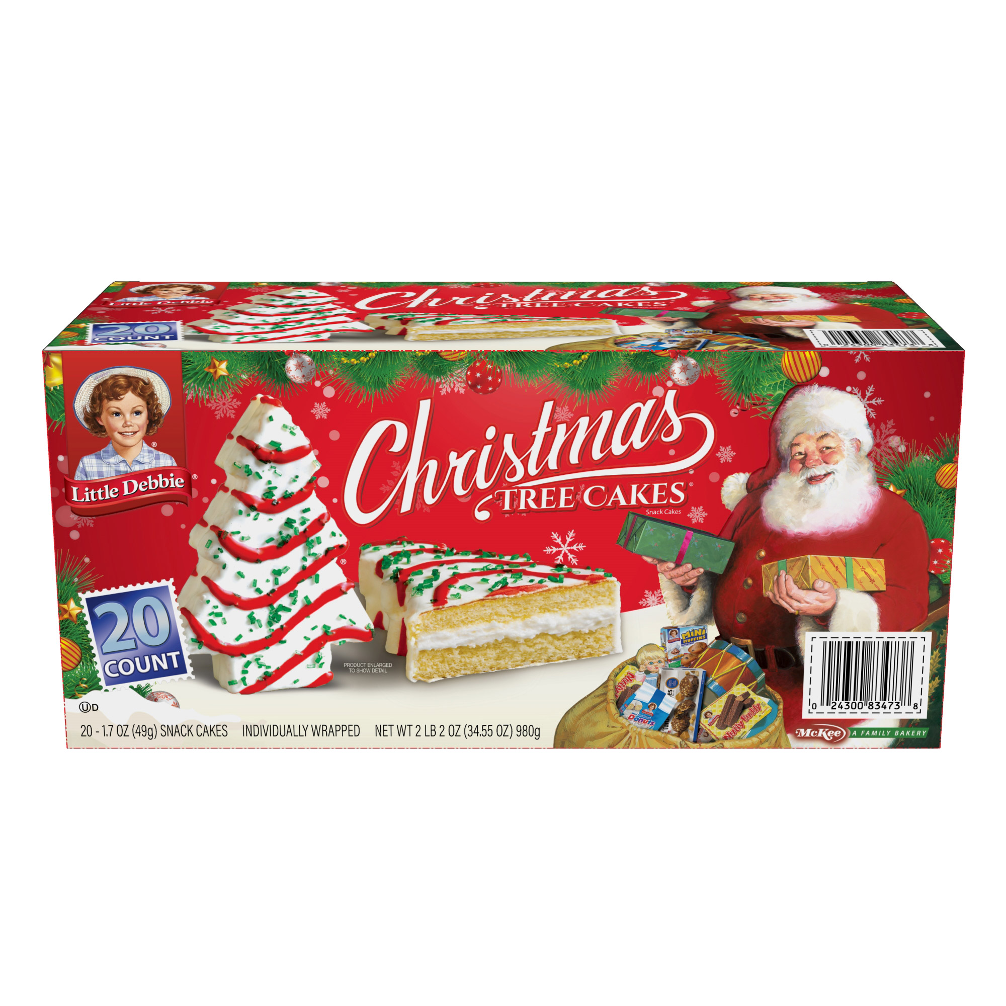 Little Debbie Christmas Tree Cakes, 1.7 oz, 20-count | Costco