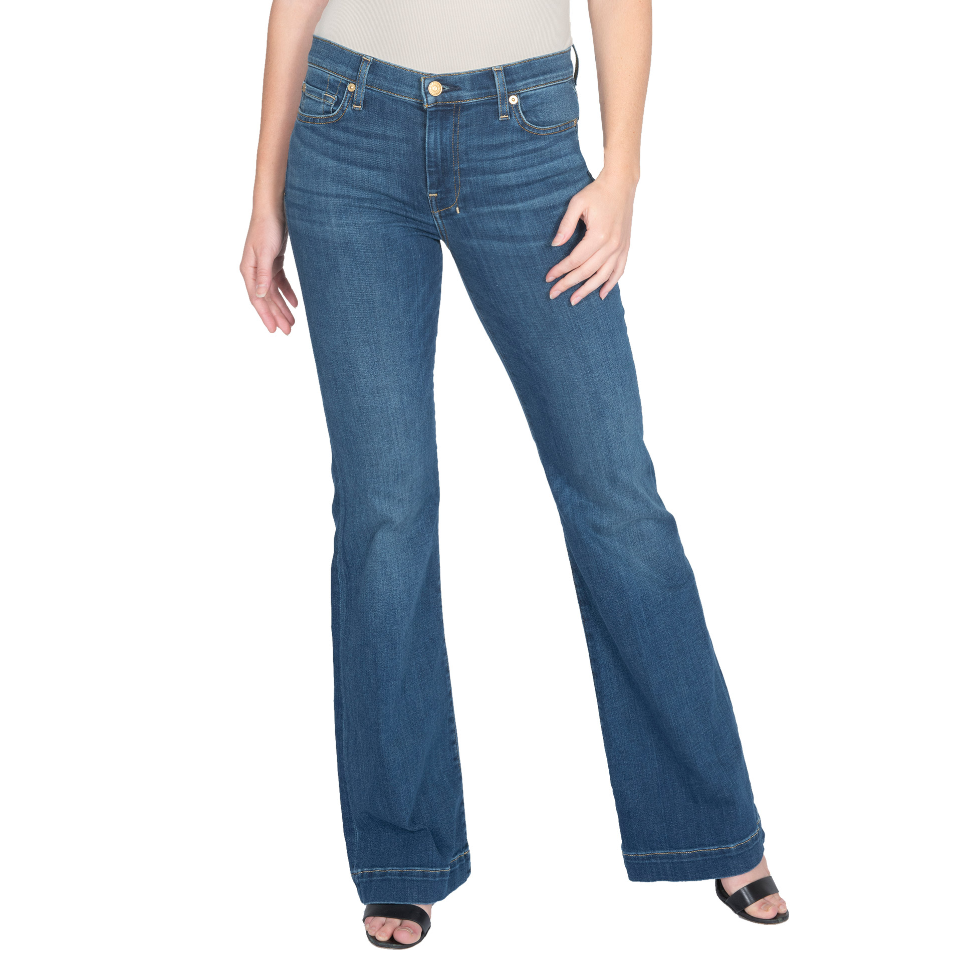 7 For All Mankind Women's Dojo Flare Jean | Costco
