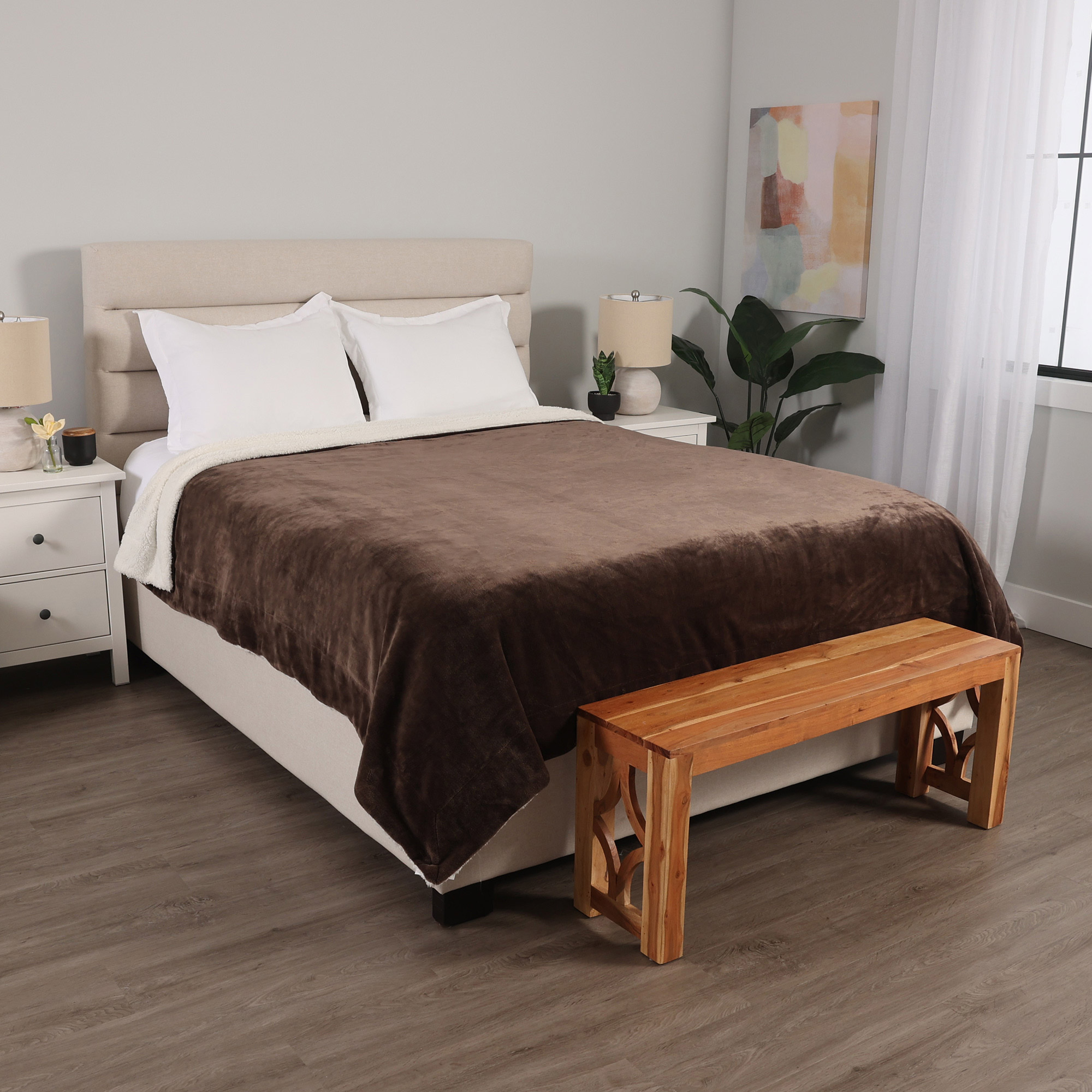 Life Comfort Ultimate Sherpa Queen Blanket | Costco