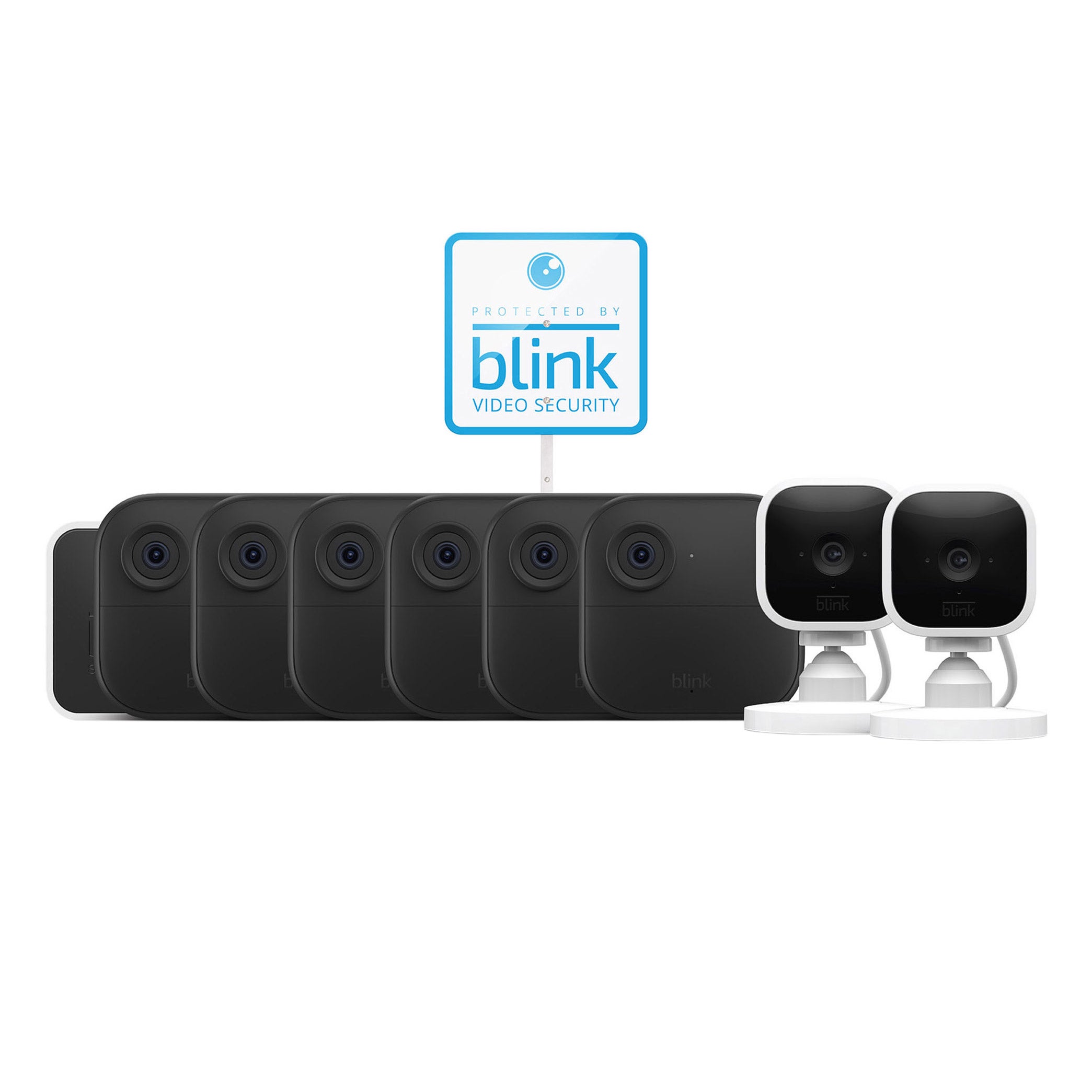 Brandclub - Blink - 8 Camera Security System - 6 Outdoor, 2 Mini Indoor ...