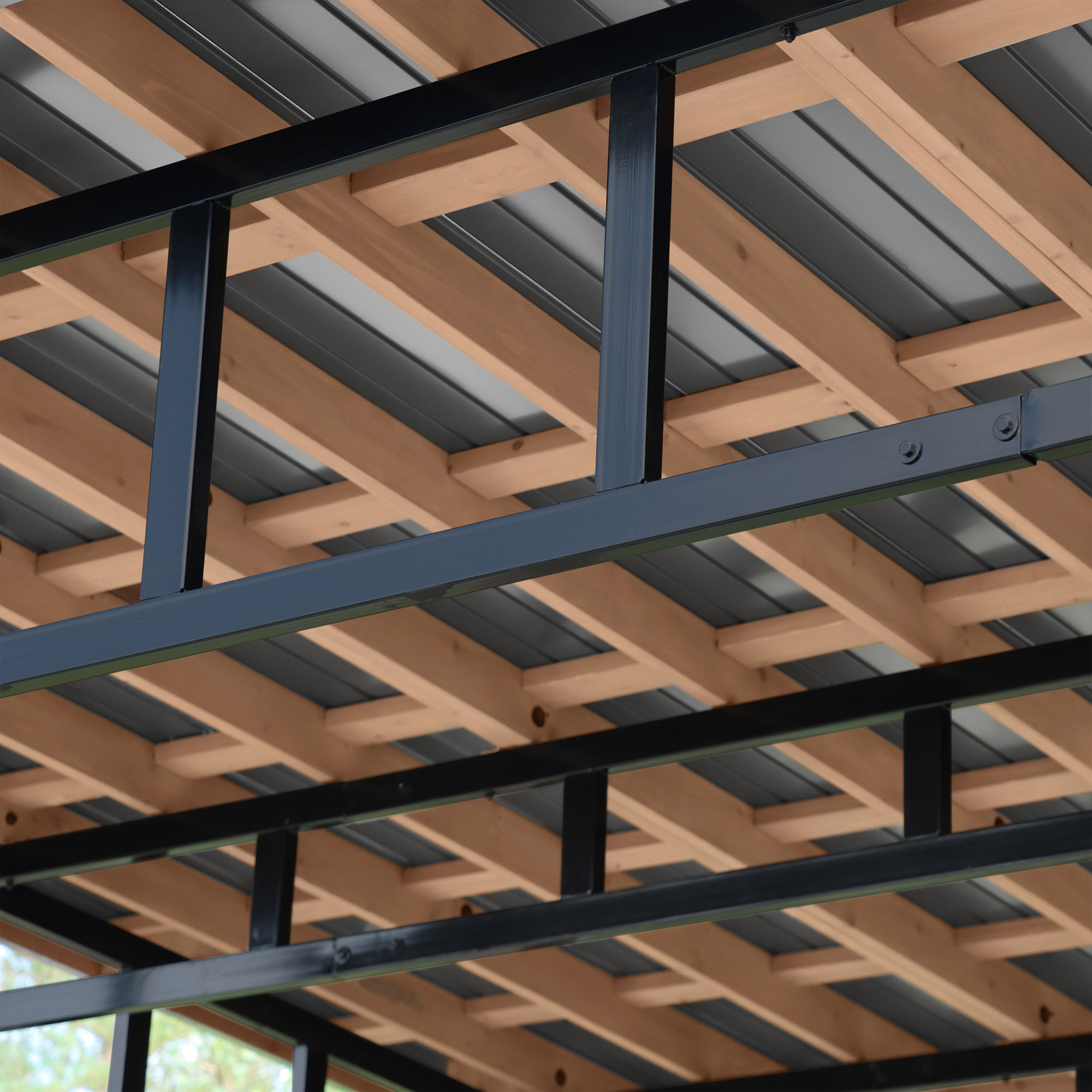 Yardistry 12 ft. x 14 ft. Contemporary Gazebo with Aluminum Roof | Costco