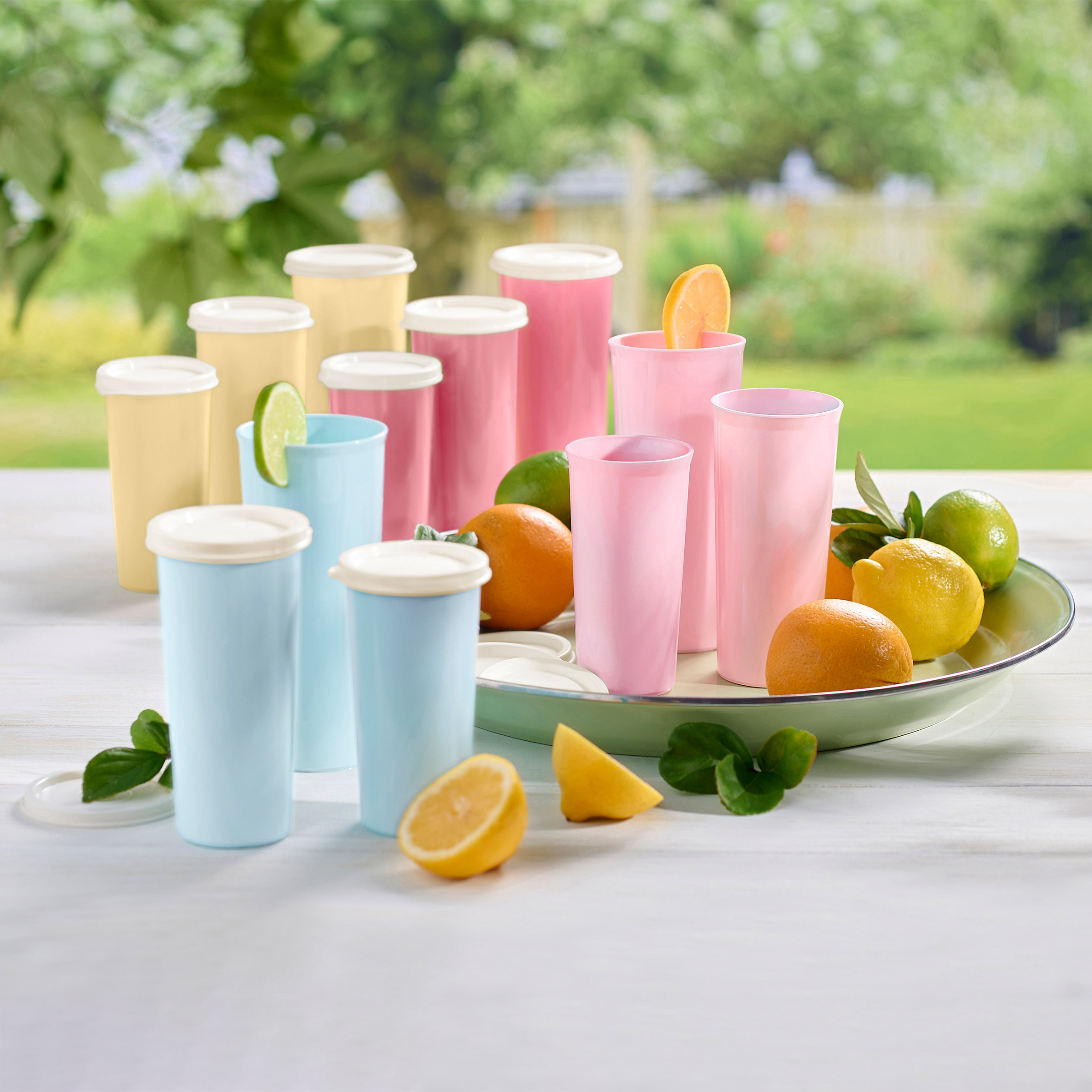 Tupperware Heritage Collection Tumblers with Lids, 12-piece | Costco