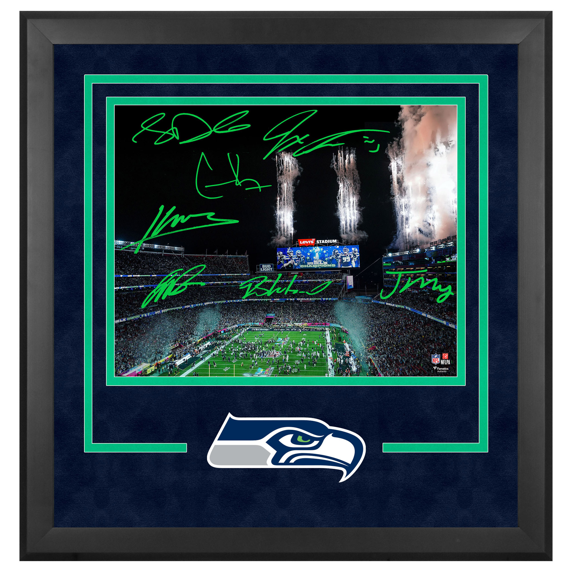 Seattle Seahawks Autographed Super Bowl LX Champions Photograph with ...
