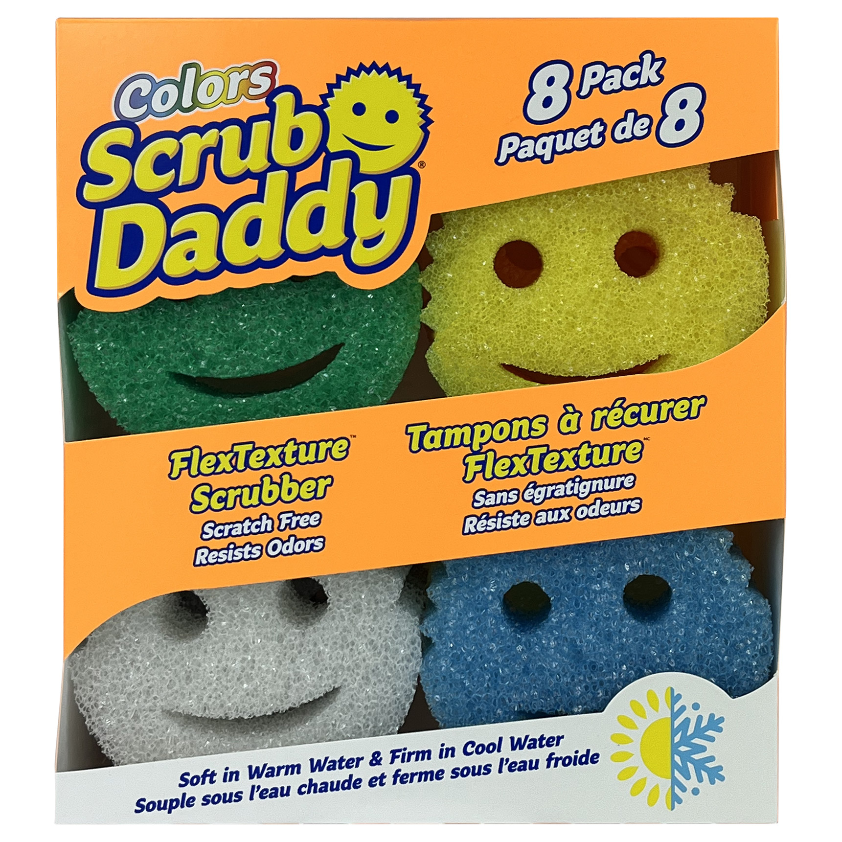 Scrub Daddy Colors Sponge Scratch free and Odor Resistant | Costco