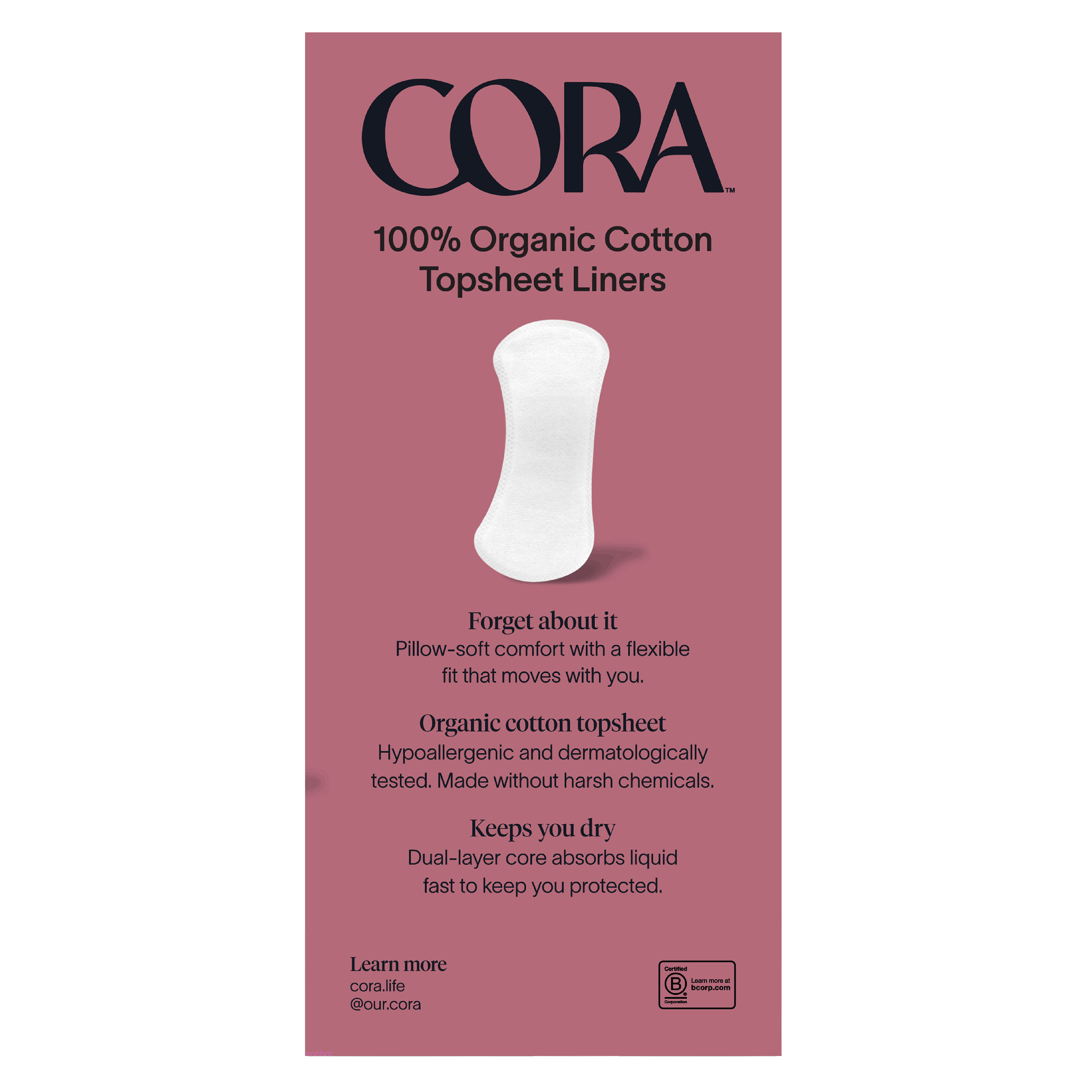 Cora 100% Organic Cotton Topsheet Liners, 160ct | Costco
