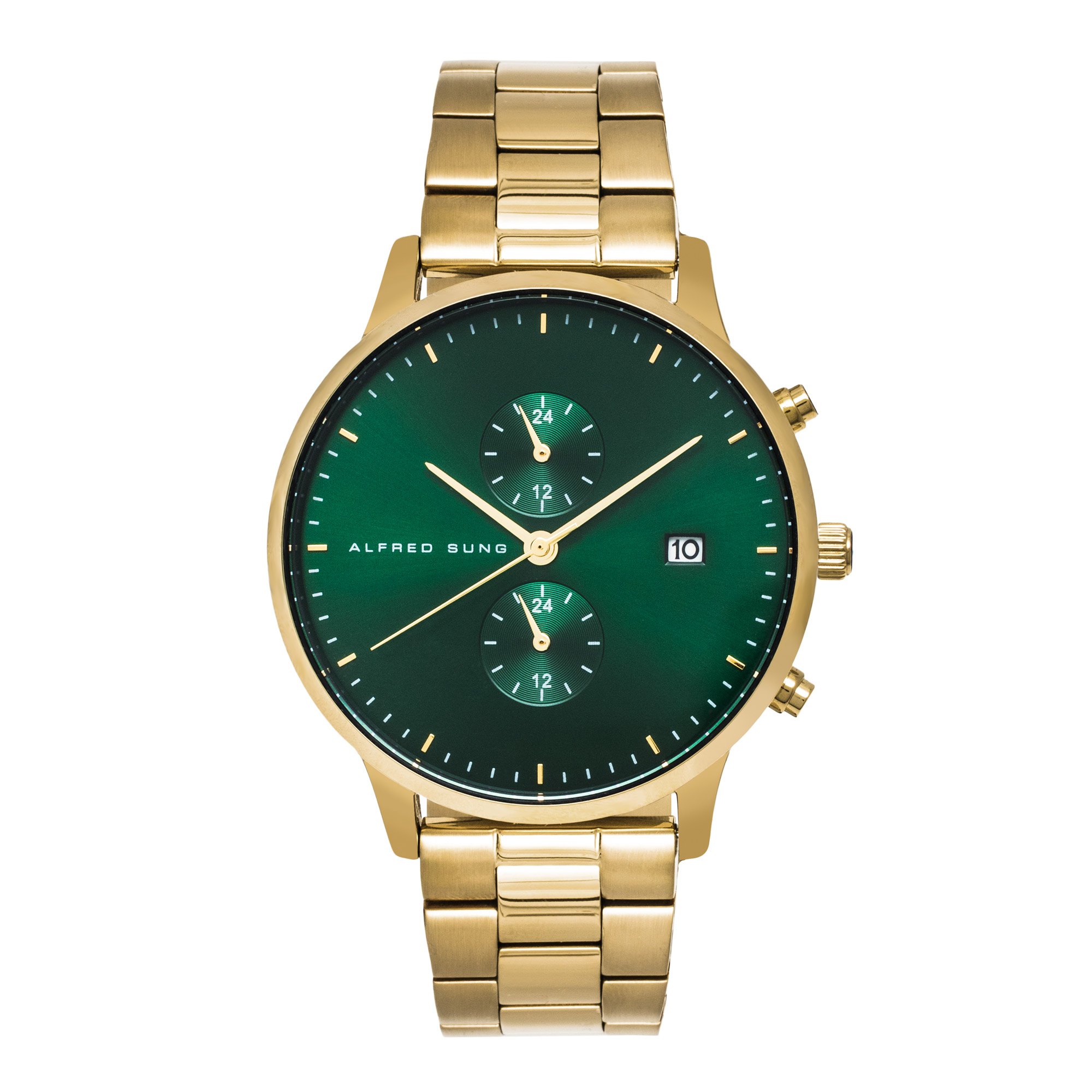 Alfred Sung Green Dial Men’s Watch | Costco
