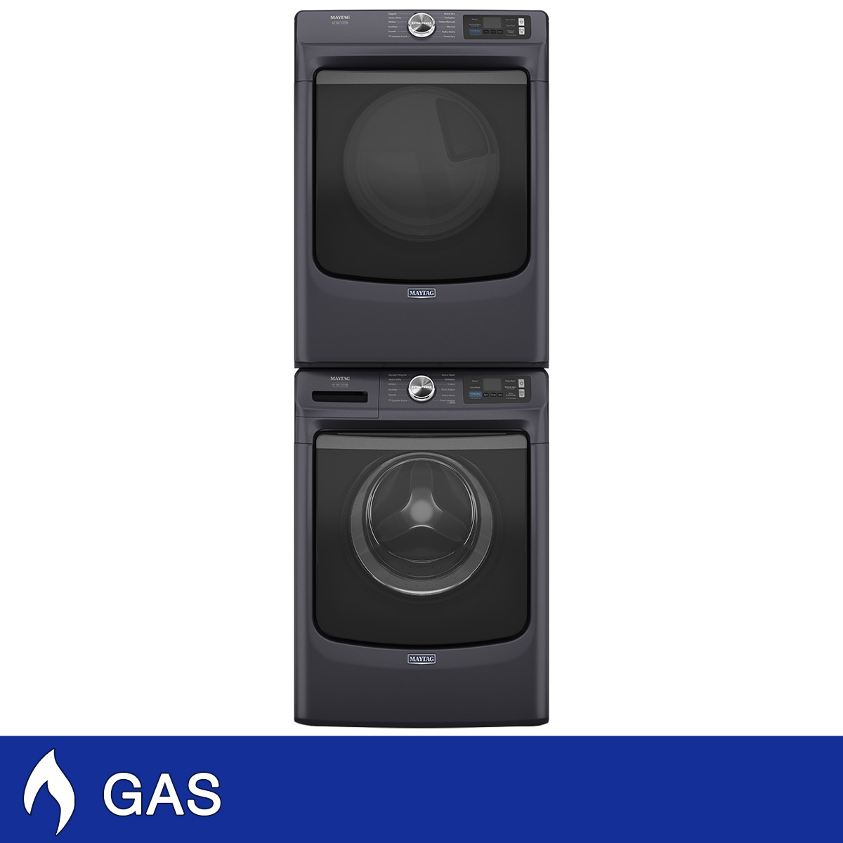 Maytag Smart Pet Pro 5.0 cu. ft. Front Load Washer and 7.4 cu. ft. GAS ...