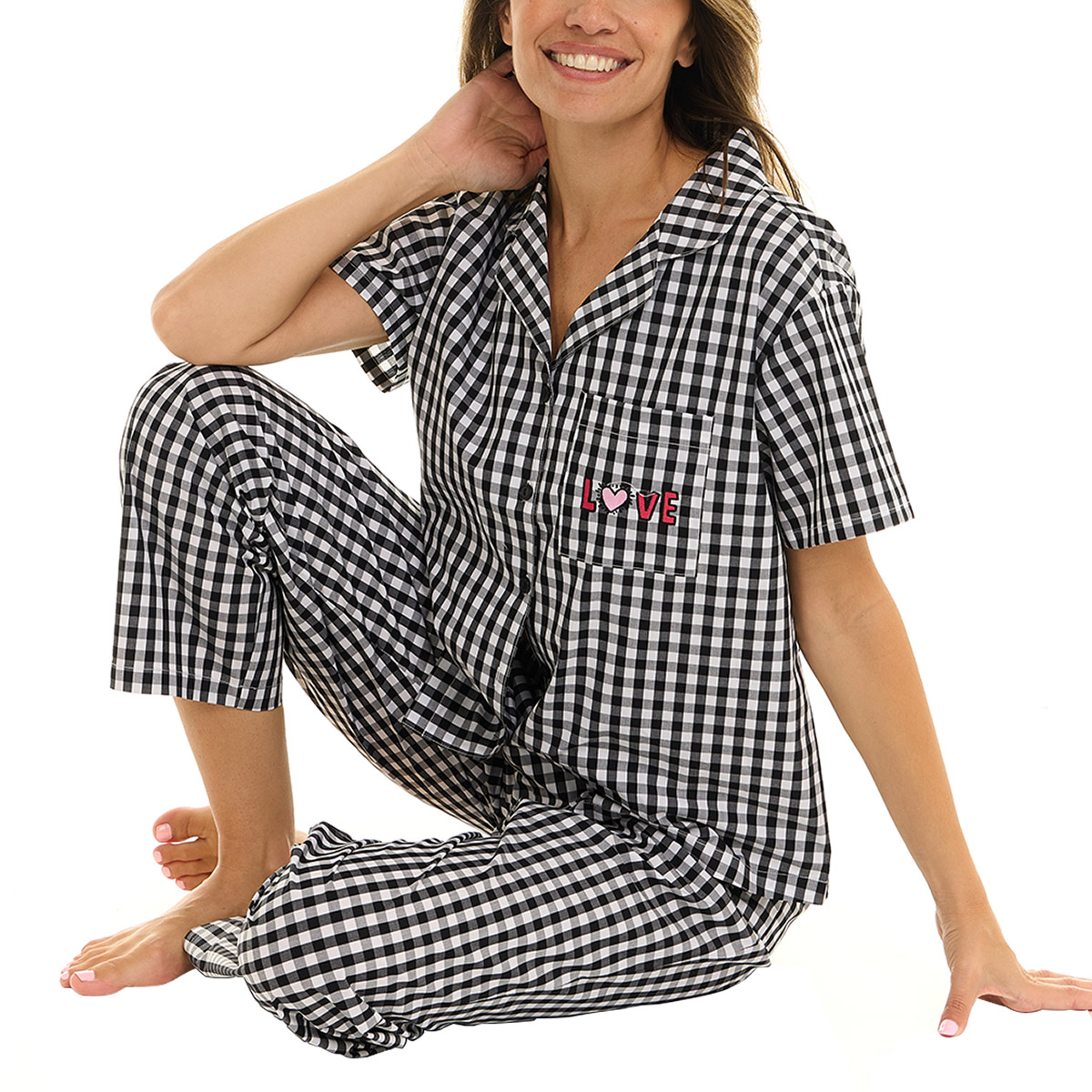 Keith Haring Women's Notch Collar Pajama Set | Costco