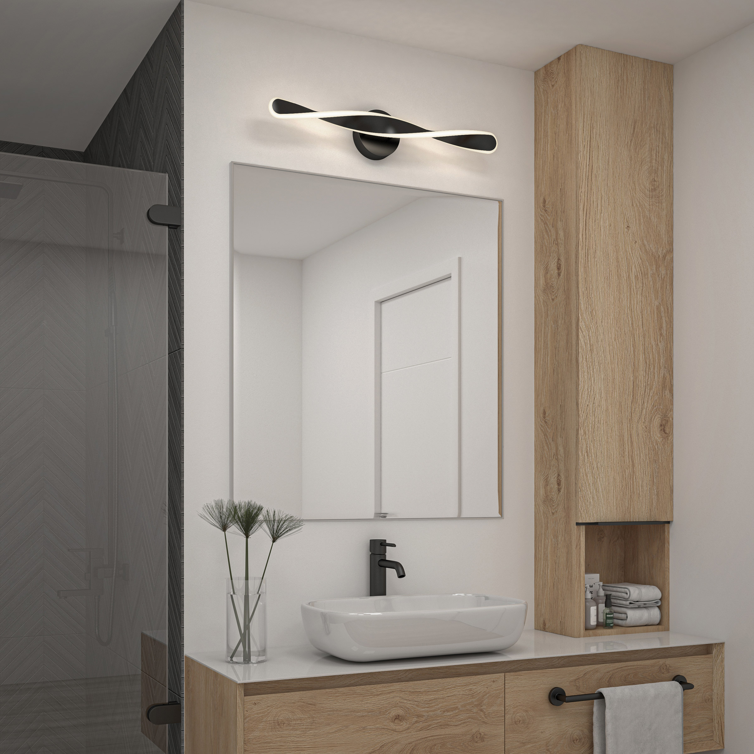 Costco Vanity Side Lights Subway 35" LED Vanity Light By Artika