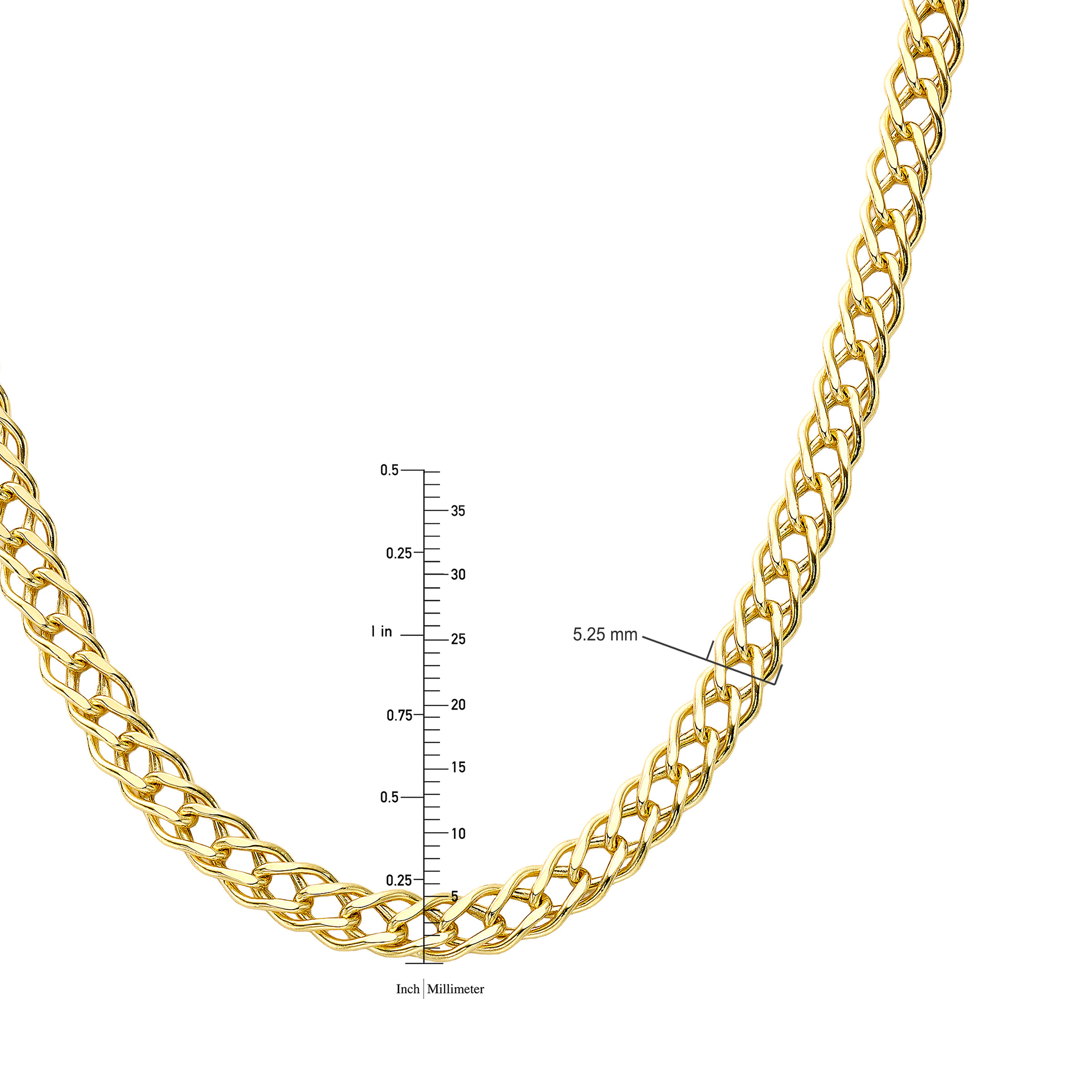 14kt Yellow Gold Double Link Chain | Costco