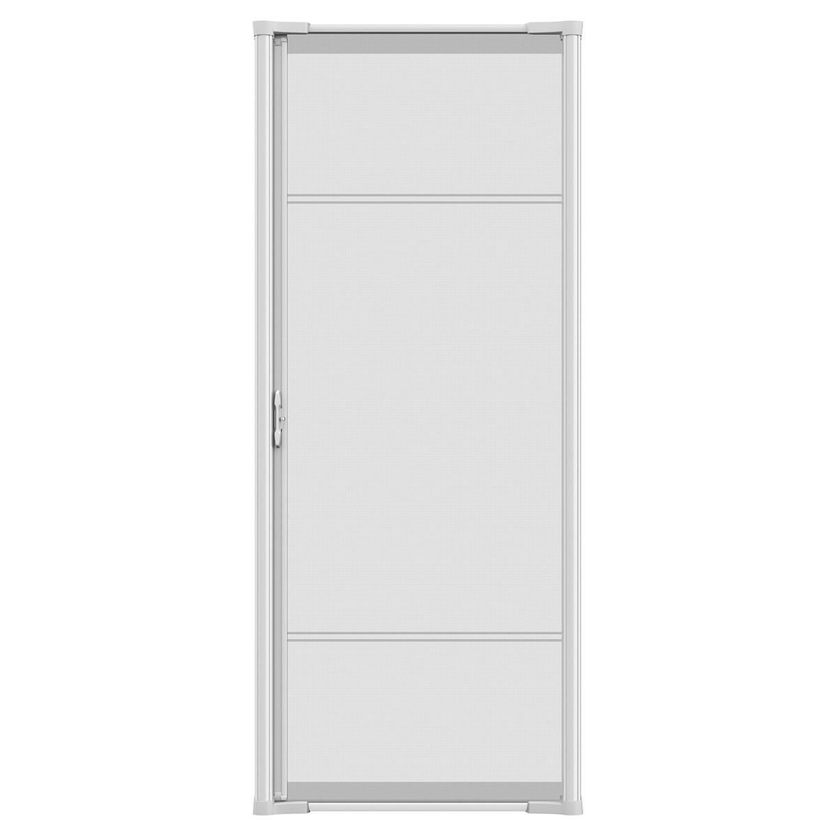 COOL Retractable Door Screen Single White Frame Standard Height | Costco