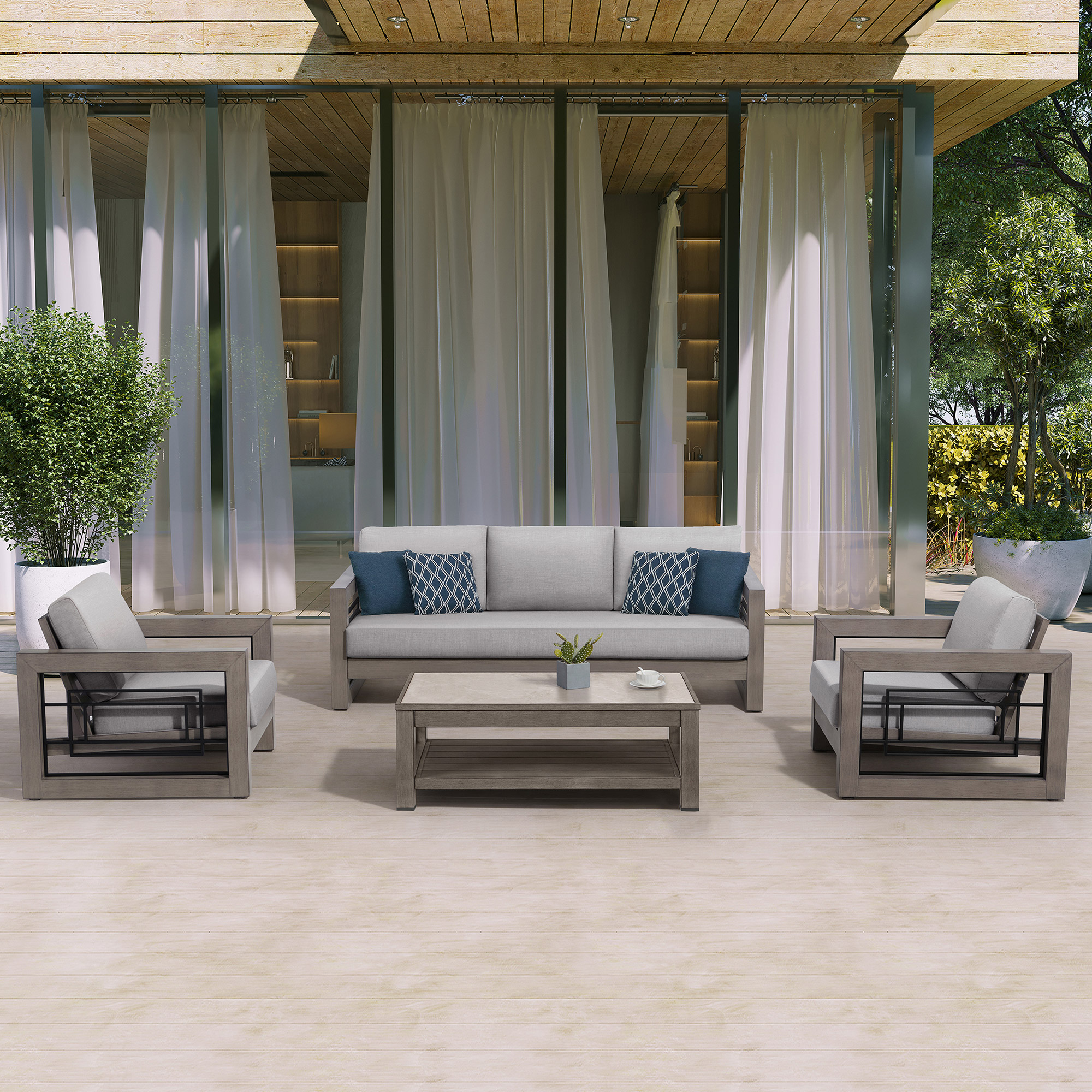 Austin II 4-piece Outdoor Patio Seating Set | Costco