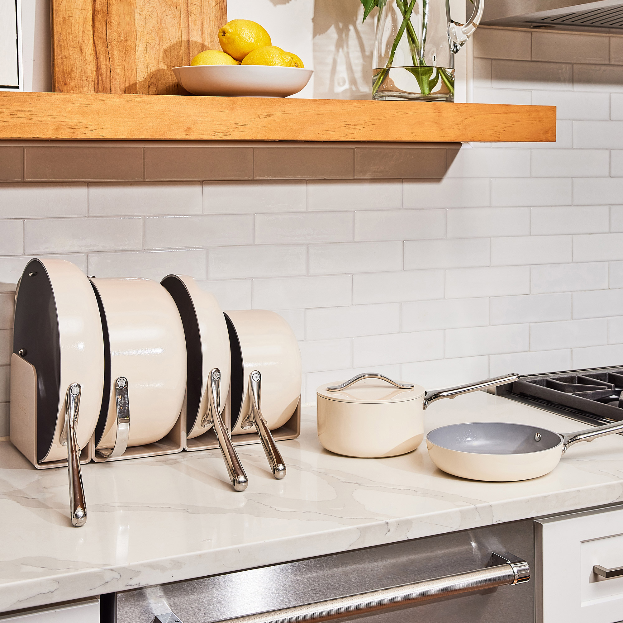 Caraway 24-piece Ceramic Non-stick Cookware Set | Costco