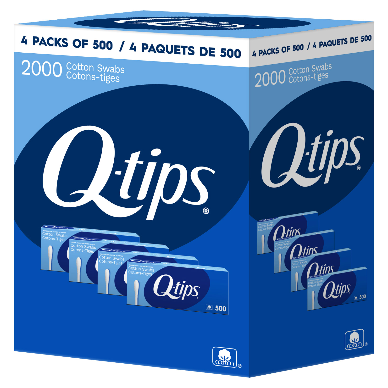 Q-tips Cotton Swabs, 4-pack of 500 | Costco