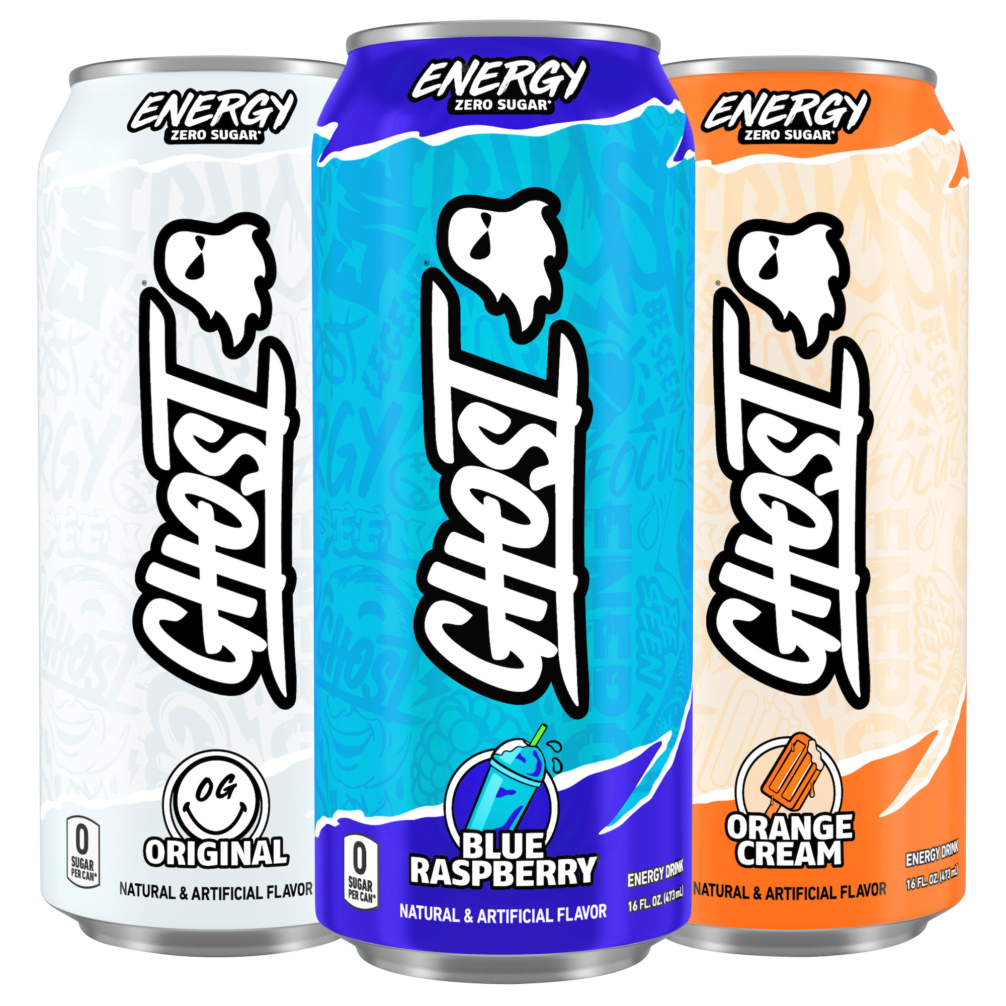 Ghost Energy Drink, Variety Pack, 16 fl oz, 18-count | Costco