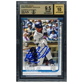 Fernando Tatis Jr Autographed 2019 Topps Update Rookie Card Fernando Tatis Jr Autographed 2019 Topps Update Rookie Card