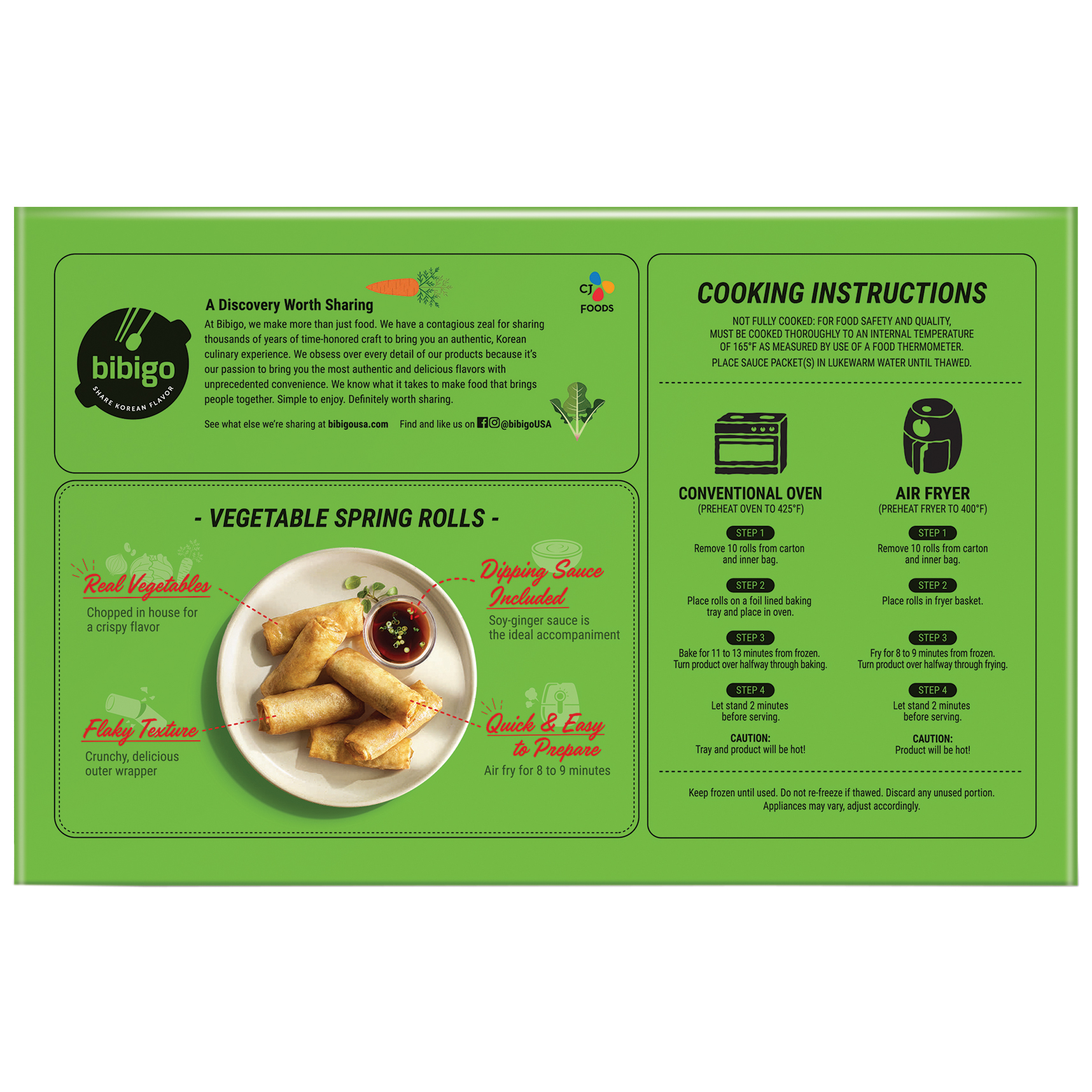 Bibigo Vegetable Spring Rolls, 50 ct | Costco