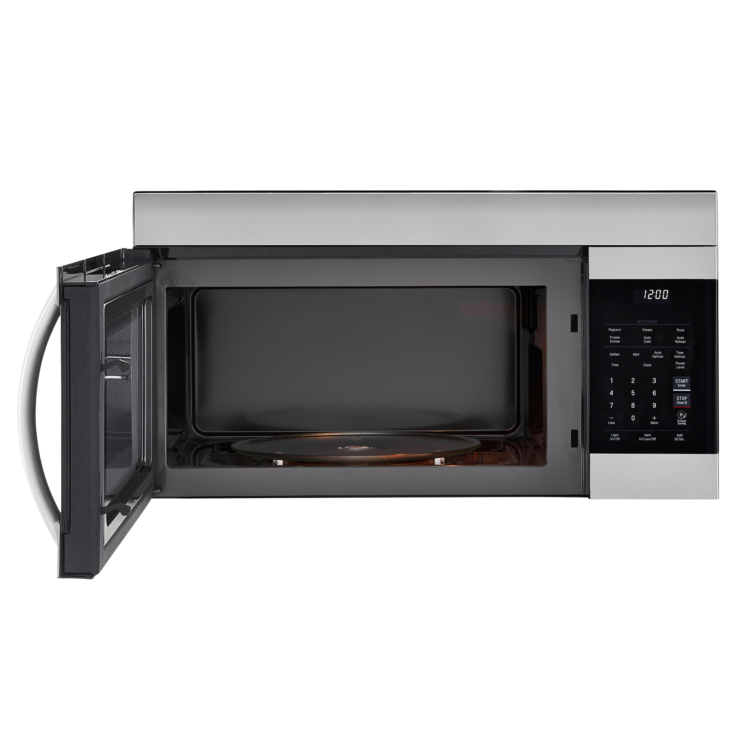 LG 1.7 cu. ft. Stainless-steel Over-the-range Microwave with EasyClean ...