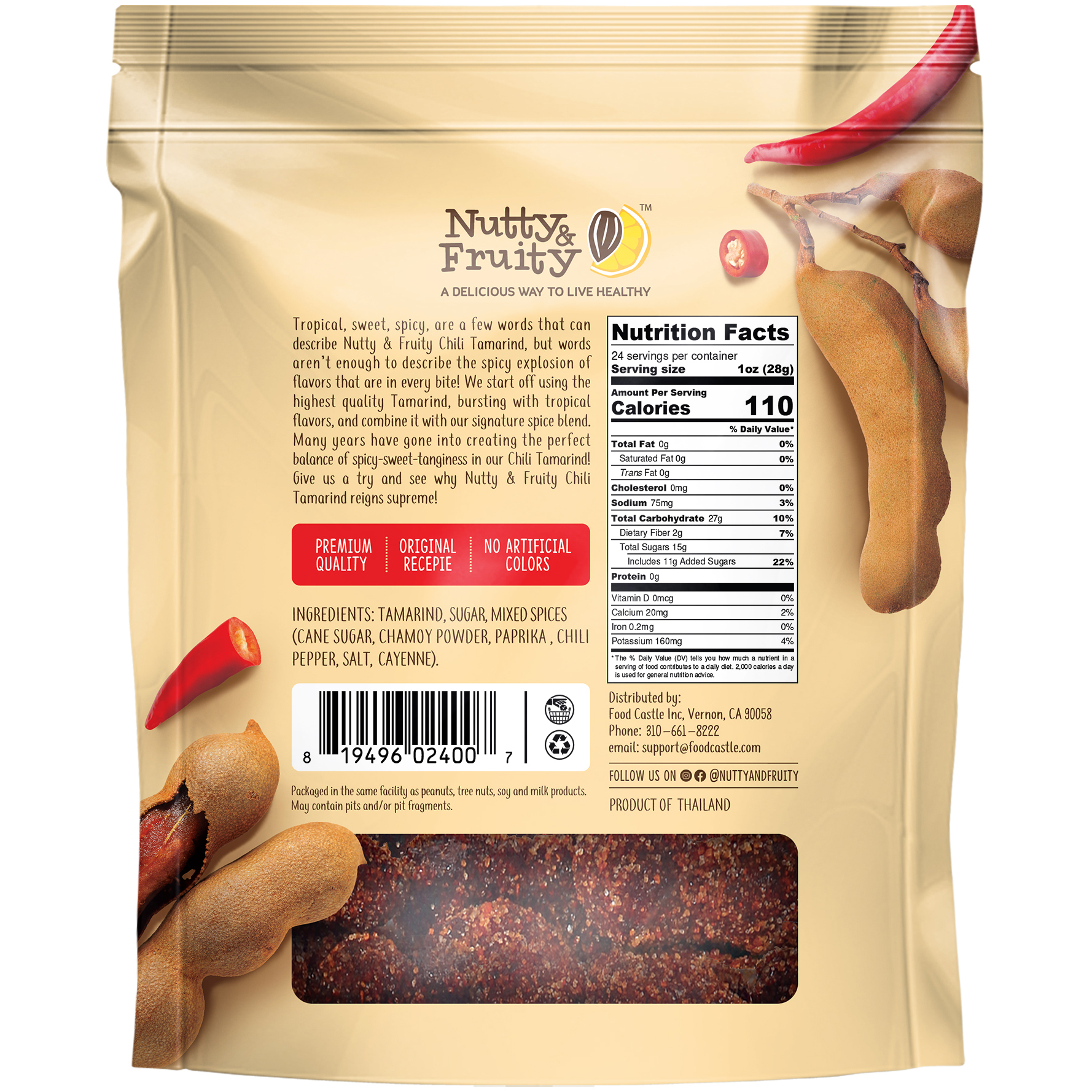 Nutty & Fruity Spicy Chili Tamarind Bites, 24 oz | Costco