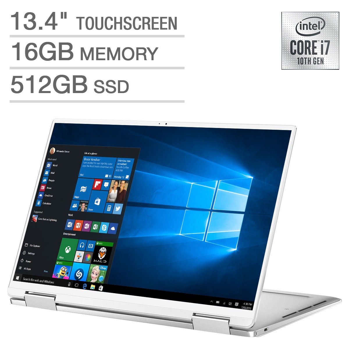 Dell XPS 13 2-in-1 Touchscreen Laptop - 10th Gen Intel Core Dell XPS 13 2-in-1 Touchscreen Laptop - 10th Gen Intel Core