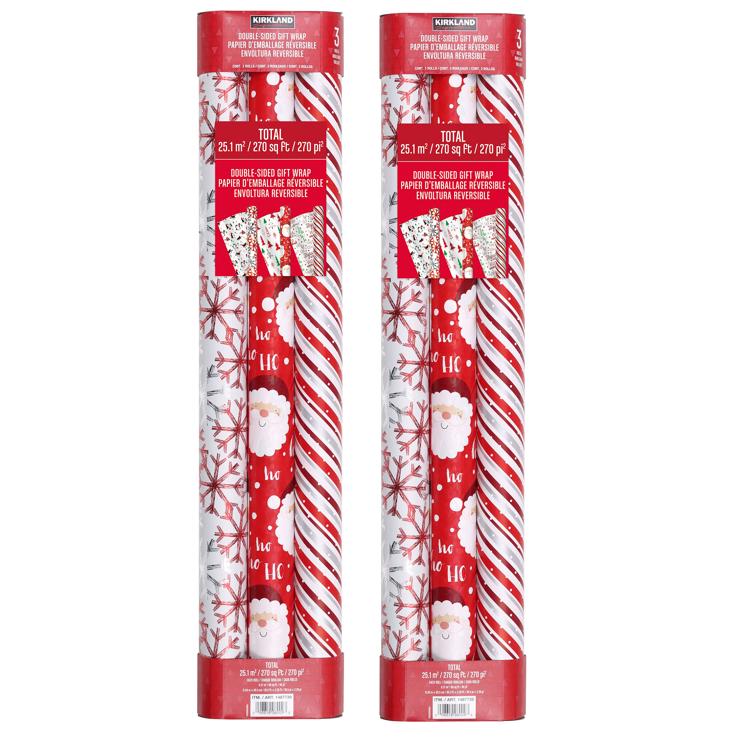 Kirkland Signature - Christmas Wrapping Paper - 6 Rolls | Costco