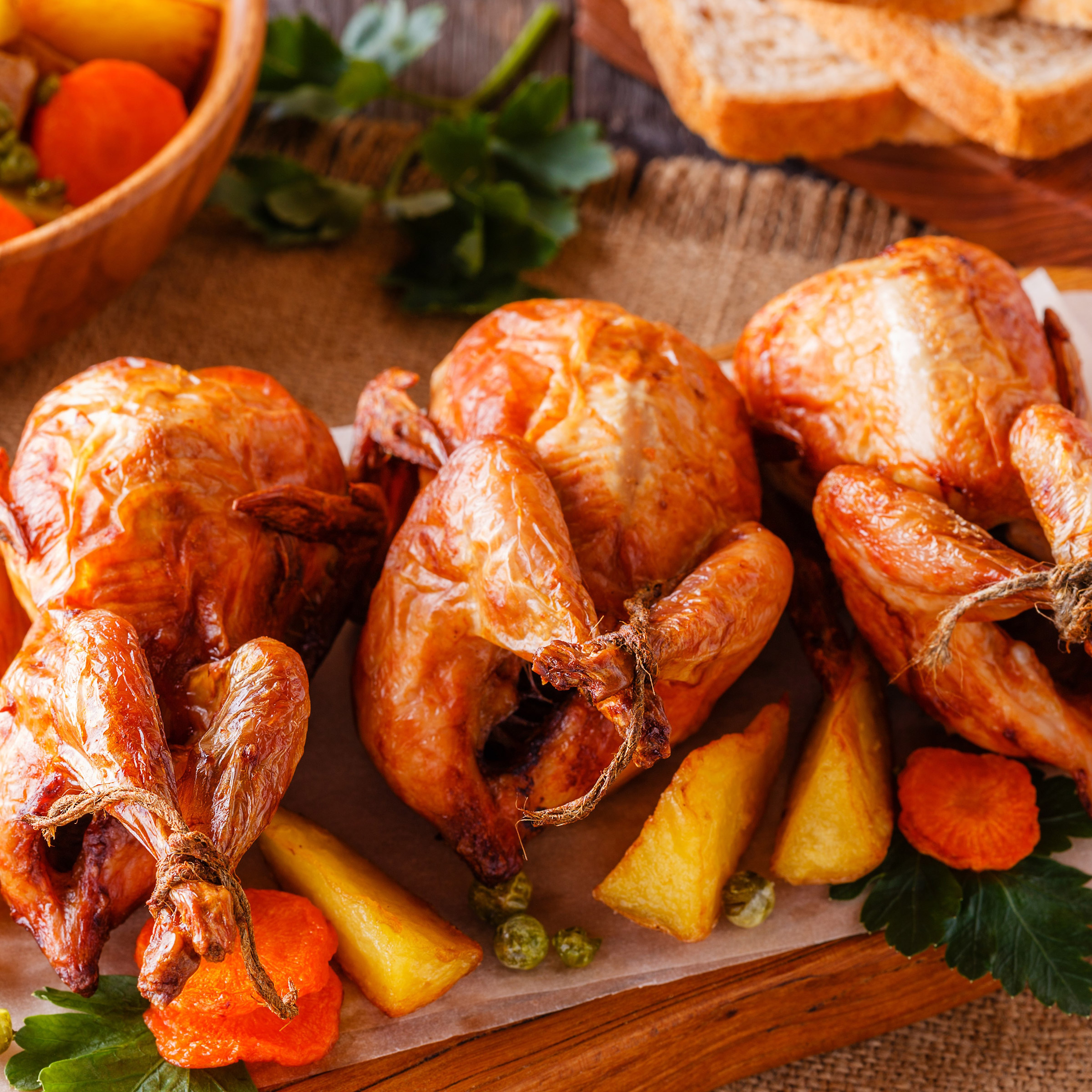 Golden Jumbo Quail, (6/4.3 Oz. Quail Per Tray), 6 Total Trays, 9.75 Lbs ...