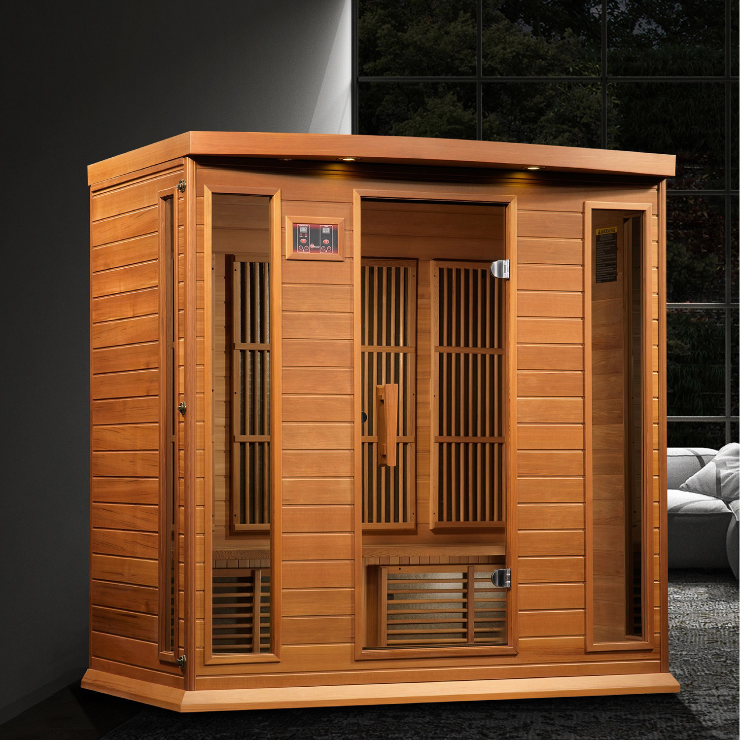 Dynamic Saunas Chaumont 4-person Canadian Red Cedar Ultra Low EMF FAR ...