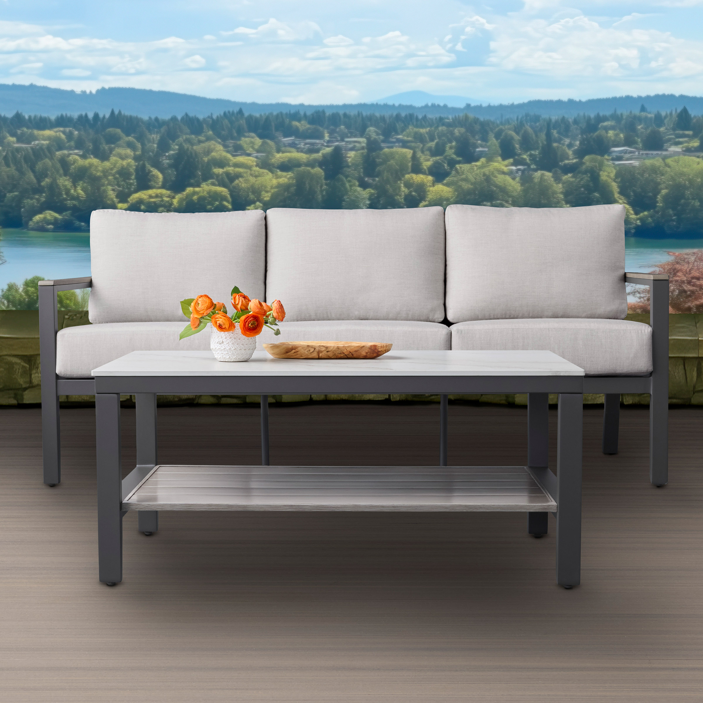 Agio Nicolet 4-piece Outdoor Patio Seating Set | Costco