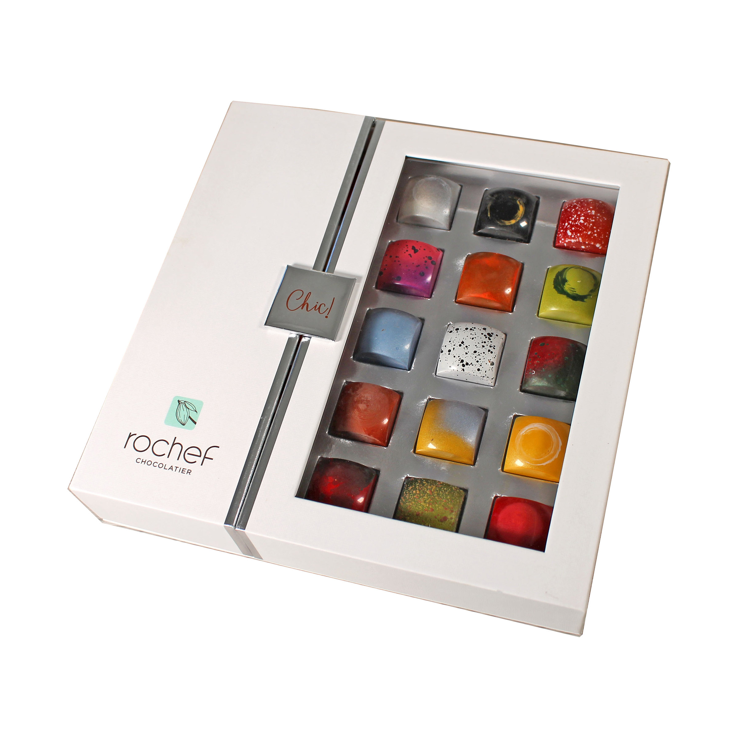 Rochef Chocolatier Inc. – Chic Pralines Premium Box of 25 chocolates ...