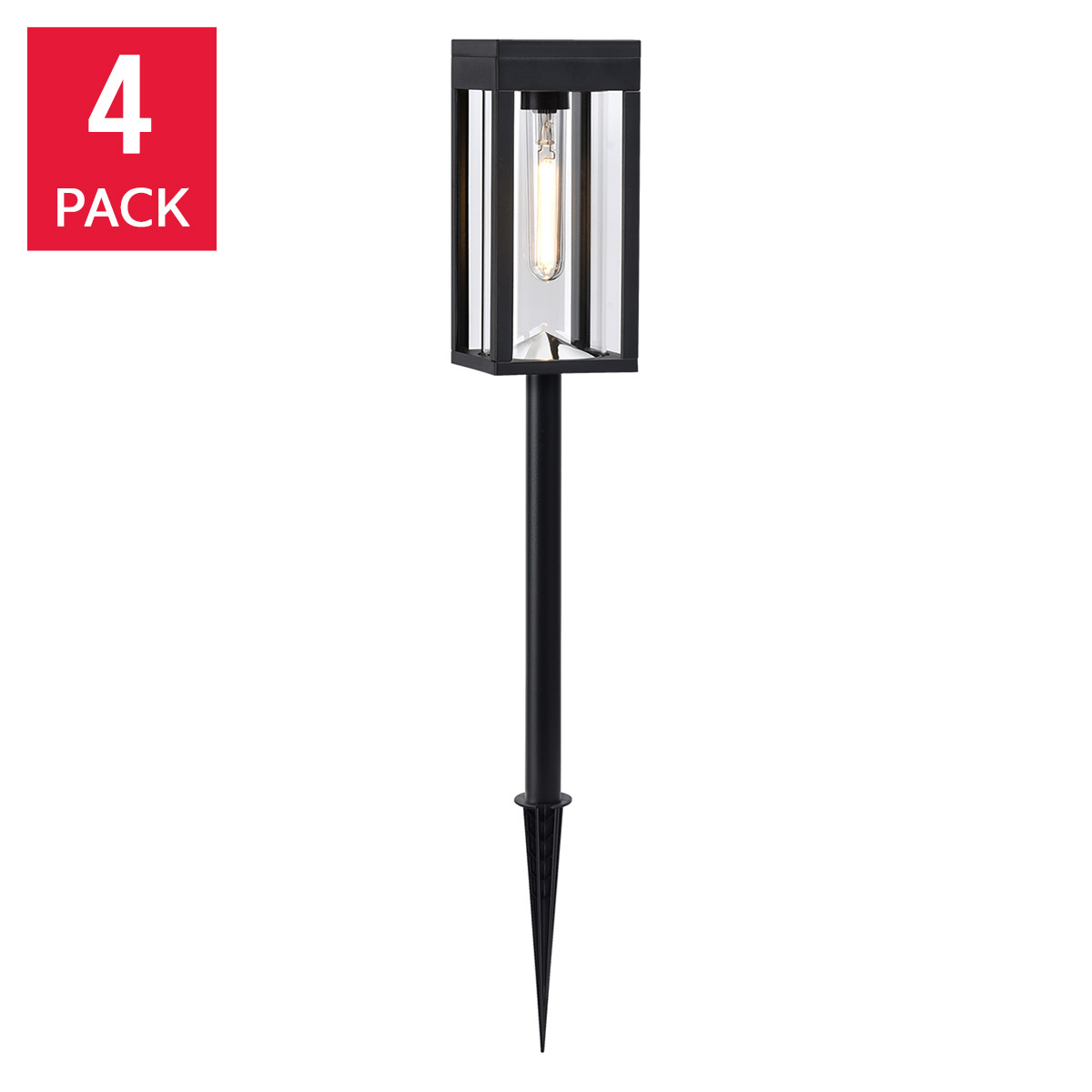 Lutec Solar LED Pathway Lights, 4-pack | Costco
