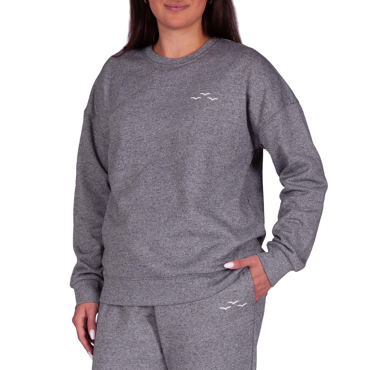 LAZYPANTS Women's Fleece Crewneck Sweatshirt | Costco LAZYPANTS Women's Fleece Crewneck Sweatshirt | Costco