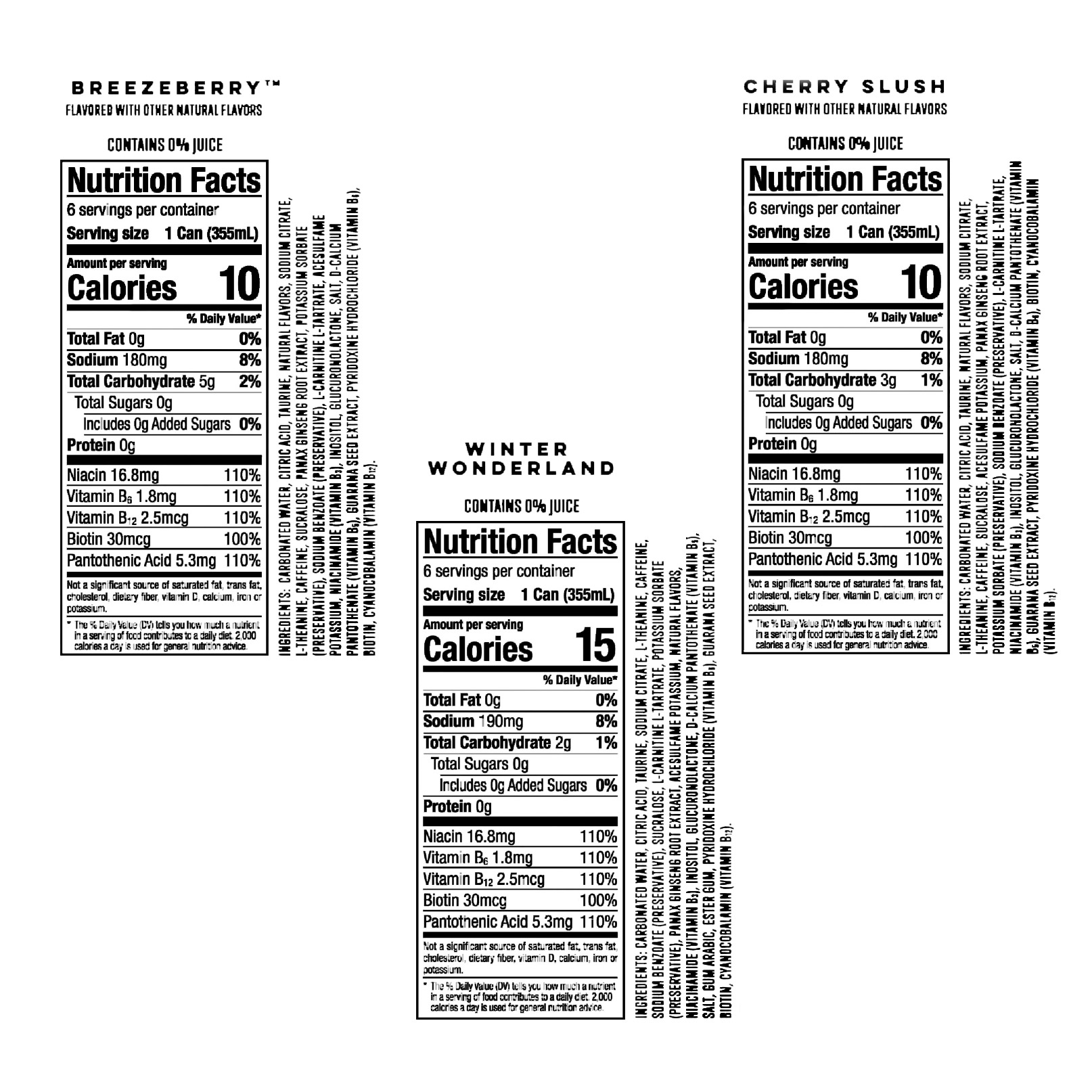 Alani Nu Energy Drink, Winter Variety Pack, 12 fl oz, 18-count | Costco