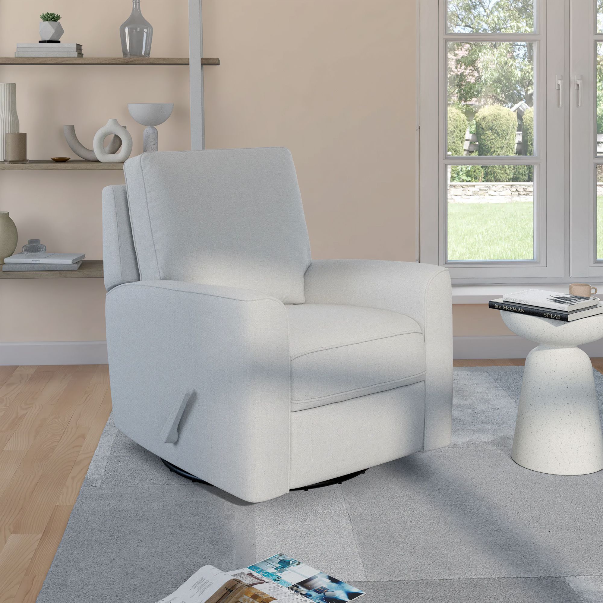 True Innovations Paxley Fabric Swivel Glider Recliner